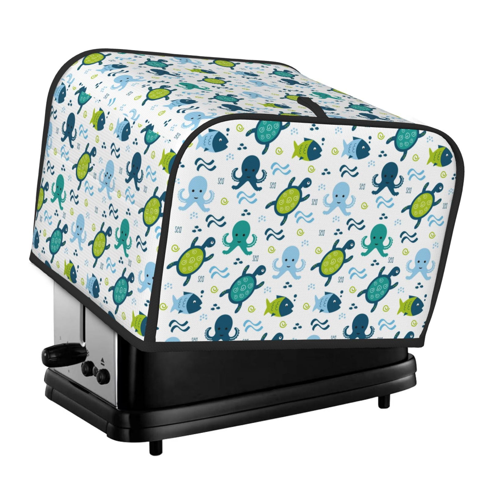Cauagu Cartoon Sea Creatures for 4 Slice Toaster Cover (11.4''×7.9''×7. ...