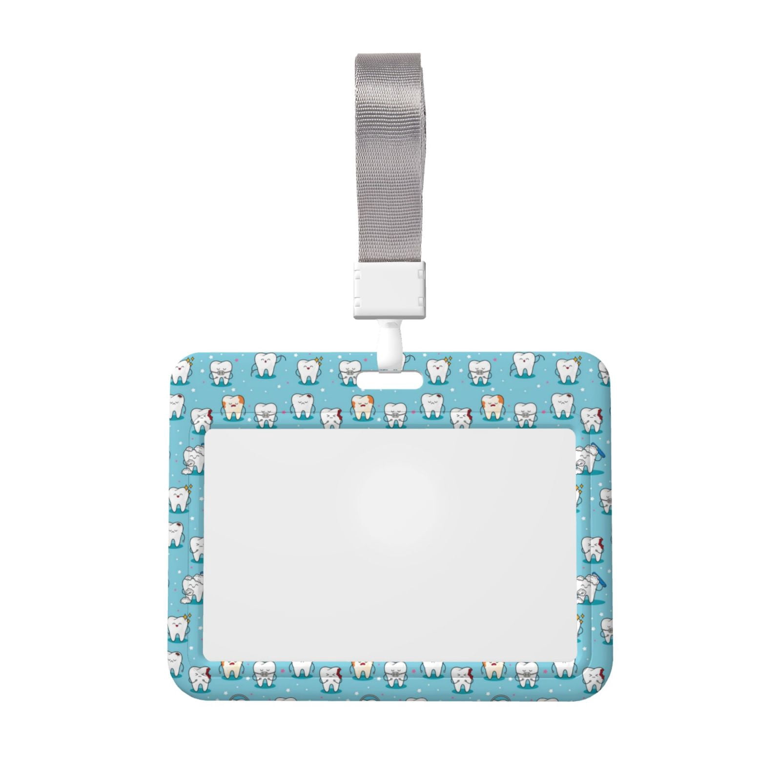 Cauagu Cartoon Teeth for ID Badge Holder,Badge Holder with Windows Key ...