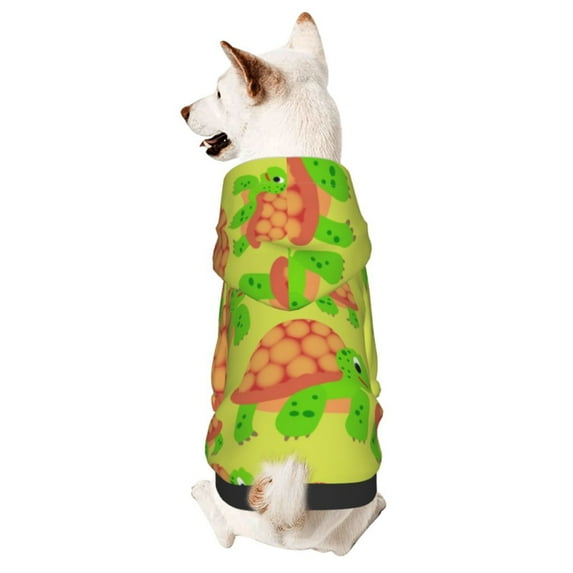 Cauagu Cartoon Turtles 1 Pattern Winter Pet Hoodie Sweatshirts- Dog ...
