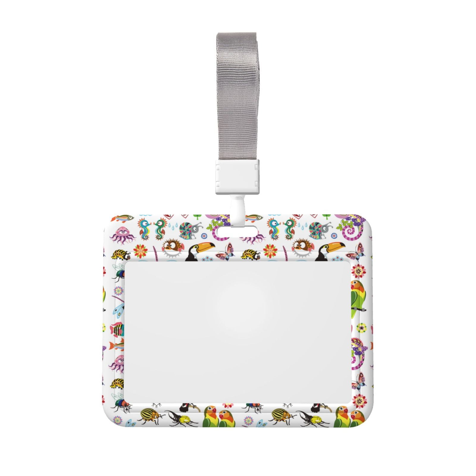 Cauagu Cartoon Wild Animals for ID Badge Holder,Badge Holder with ...