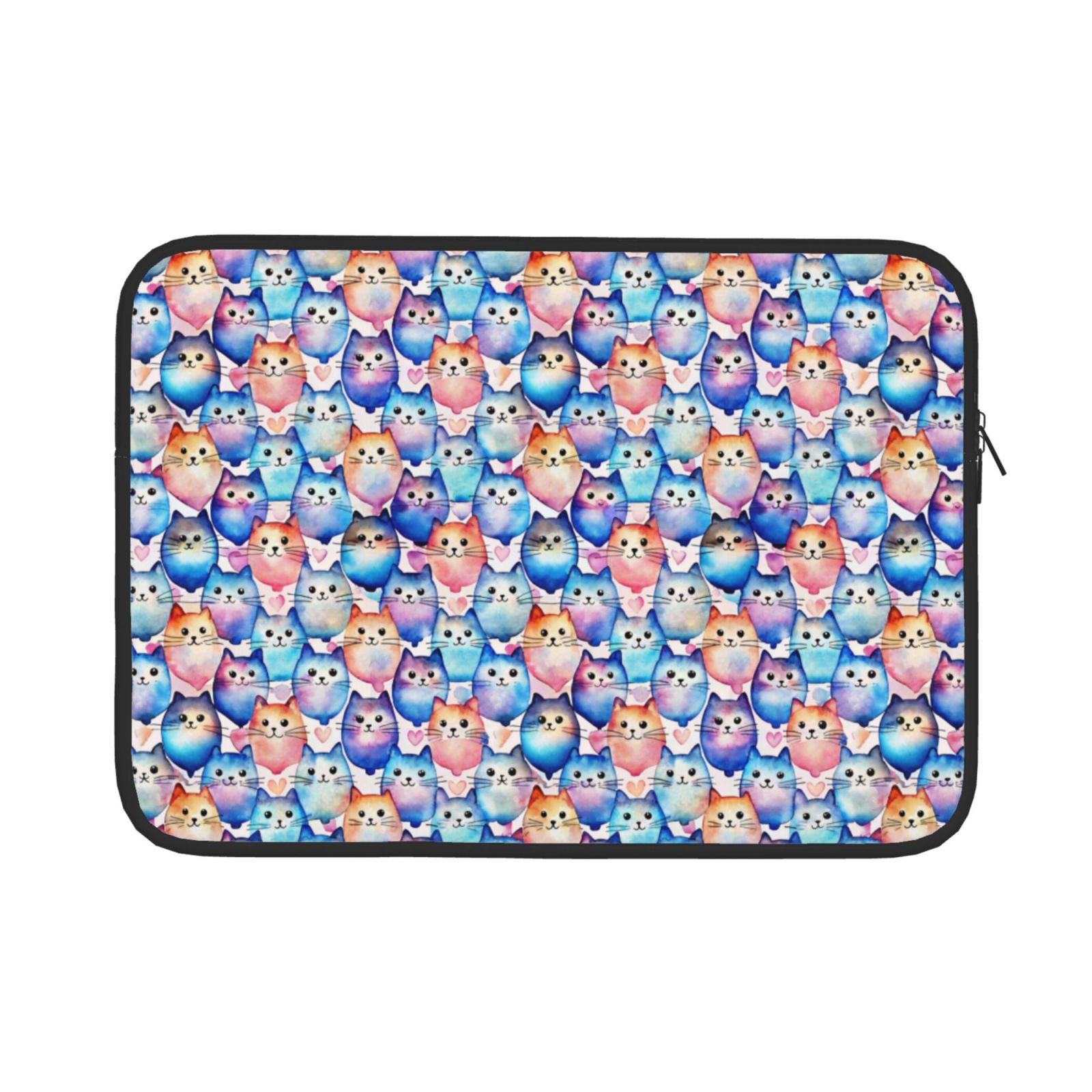 Cauagu Cartoon colorful cute cat Print Laptop Sleeve Case, Laptop Cover ...