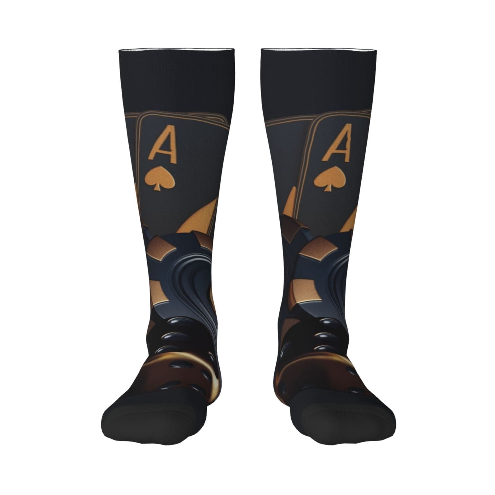 Cauagu Casino Cards Poker Print Women's Men's Ankle Socks 1-pack Casual ...