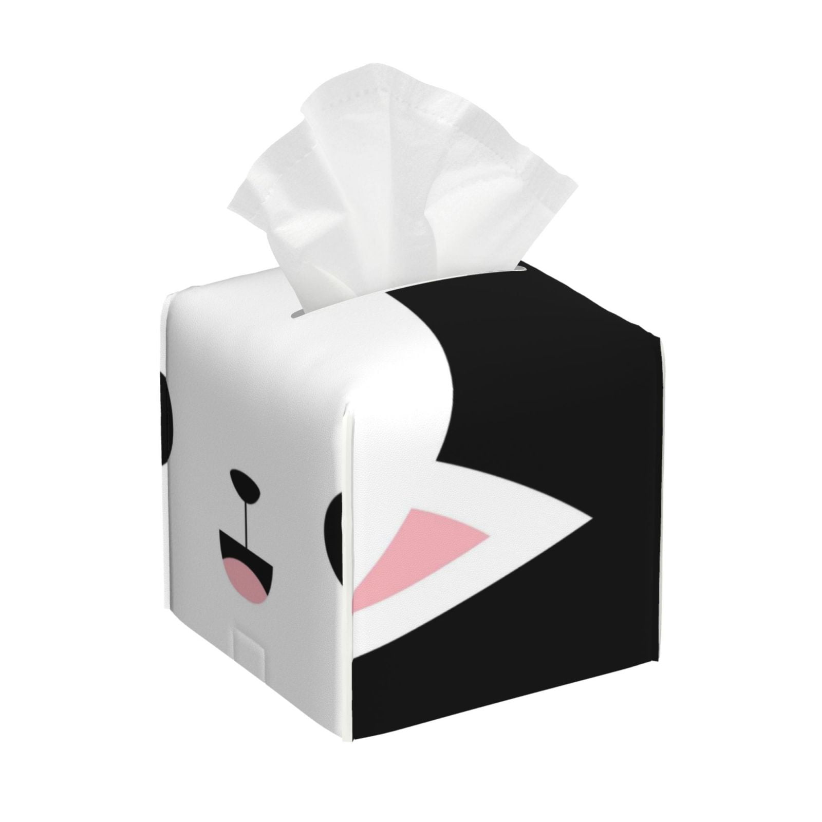 Cauagu Cat Meow Print Tissue Box Cover,Leather Square Holder ...