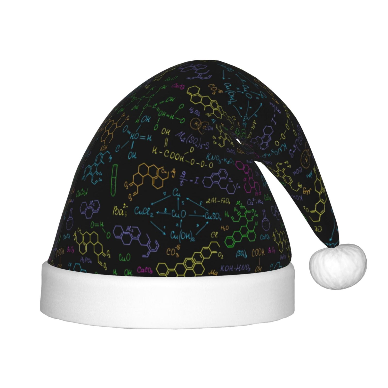 Cauagu Chemistry Formulas Pattern Christmas Hat for Kids,Xmas Holiday ...