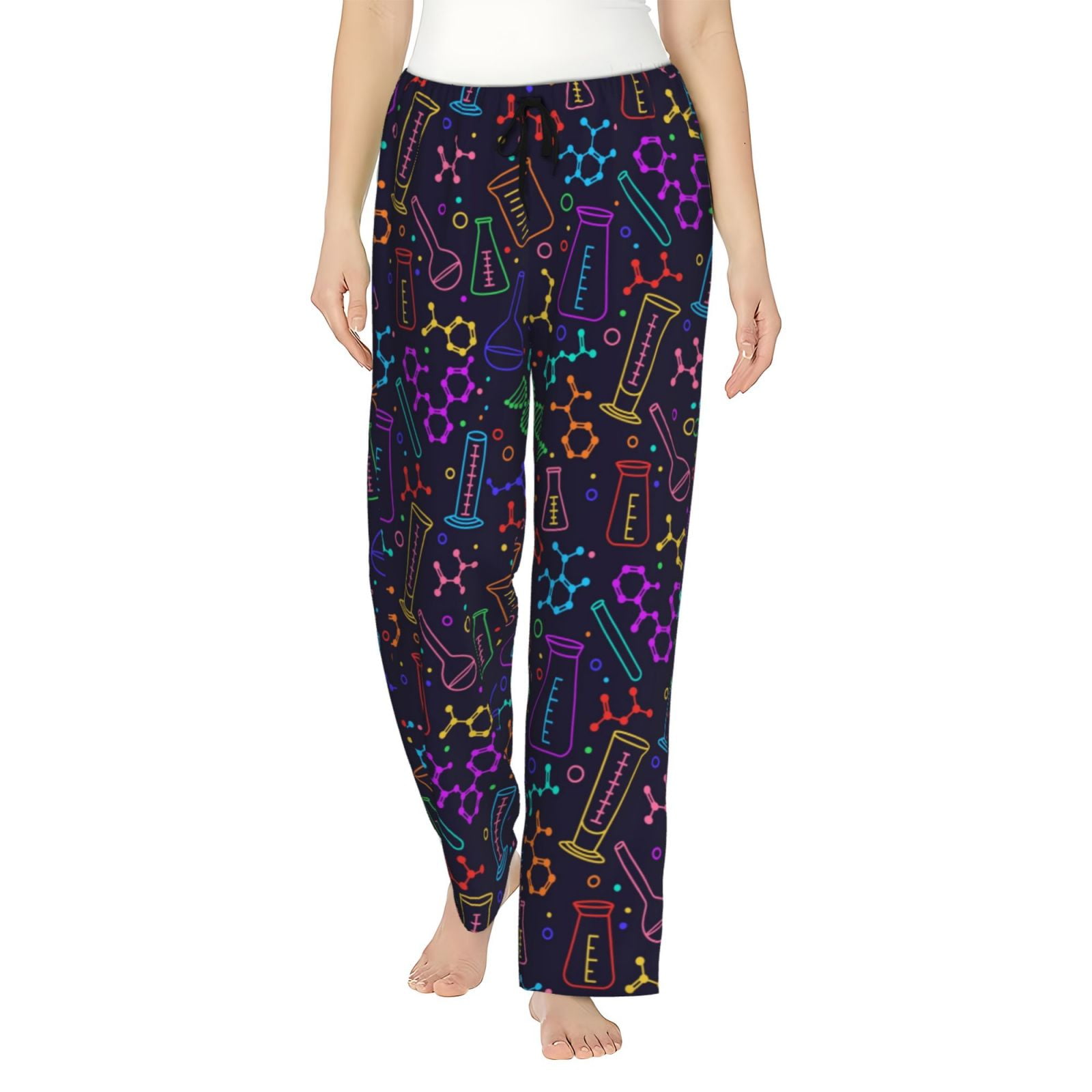 Cauagu Chemistry Science Pajama Pants for Women Loose Fit Wide Leg ...