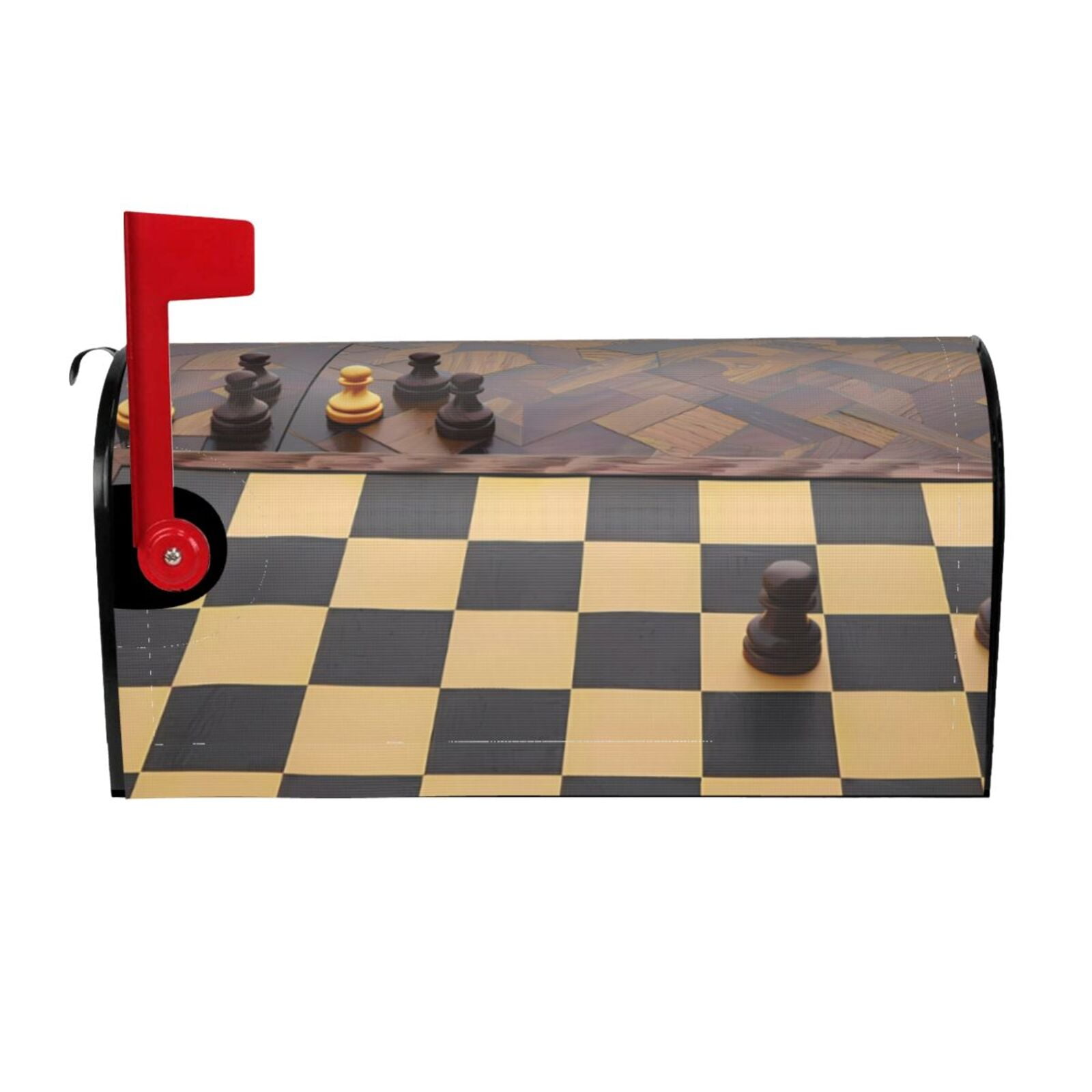 Cauagu Chess Board With Pawns Pattern Magnetic Mailbox Covers, Mailbox ...