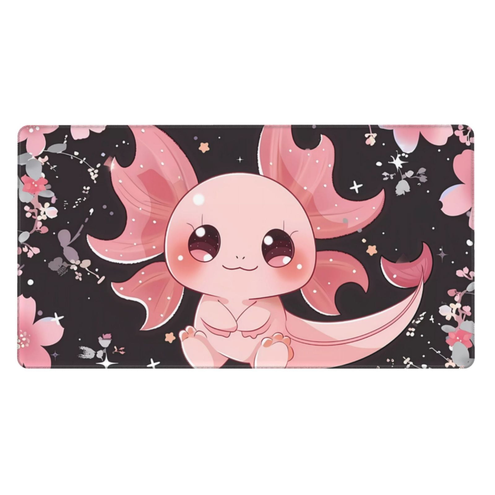 Cauagu Chibi Axolotl Sakura Fantasy for Large Mouse Pad,XXL Extended ...