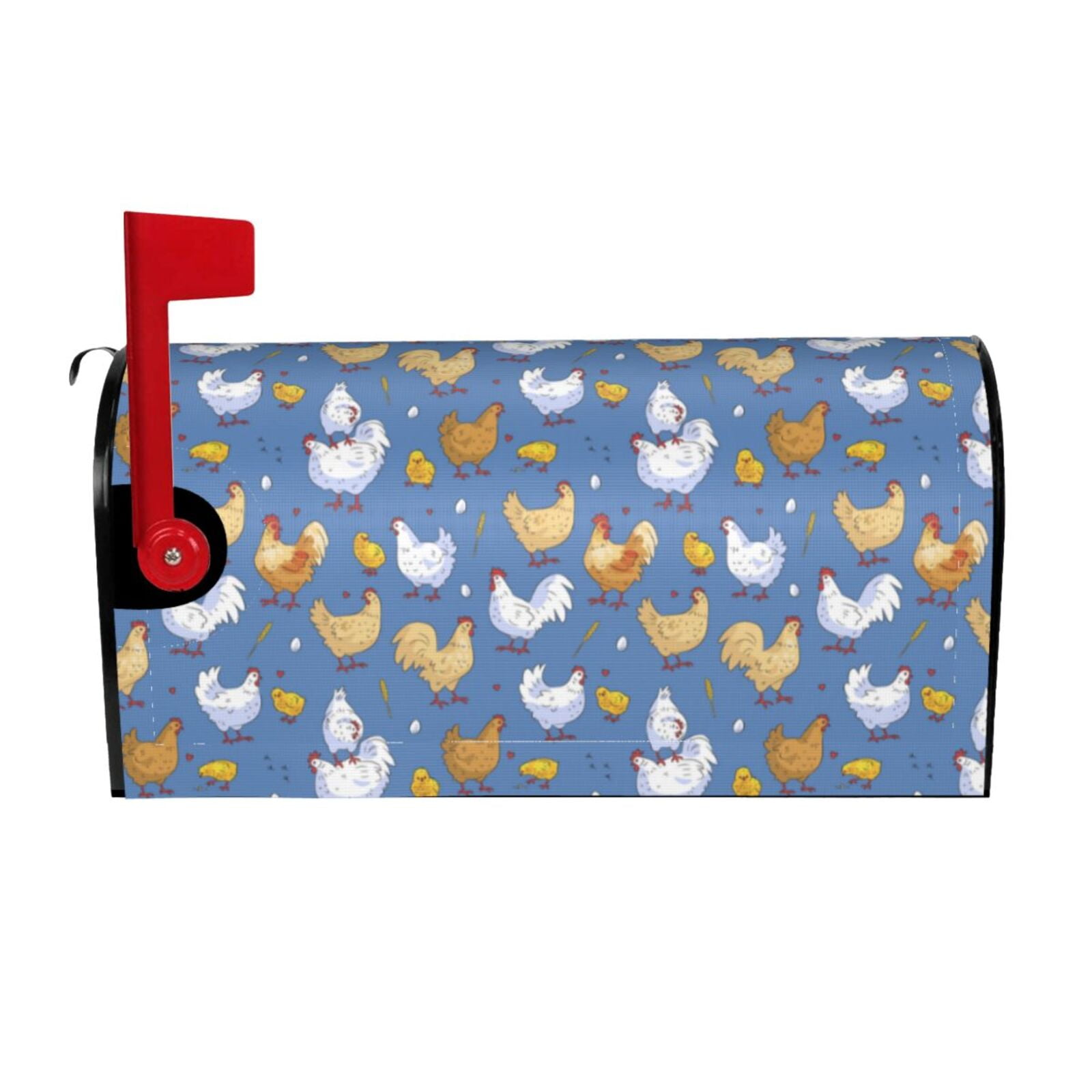 Cauagu Chicken Family Pattern Magnetic Mailbox Covers, Mailbox Cover ...