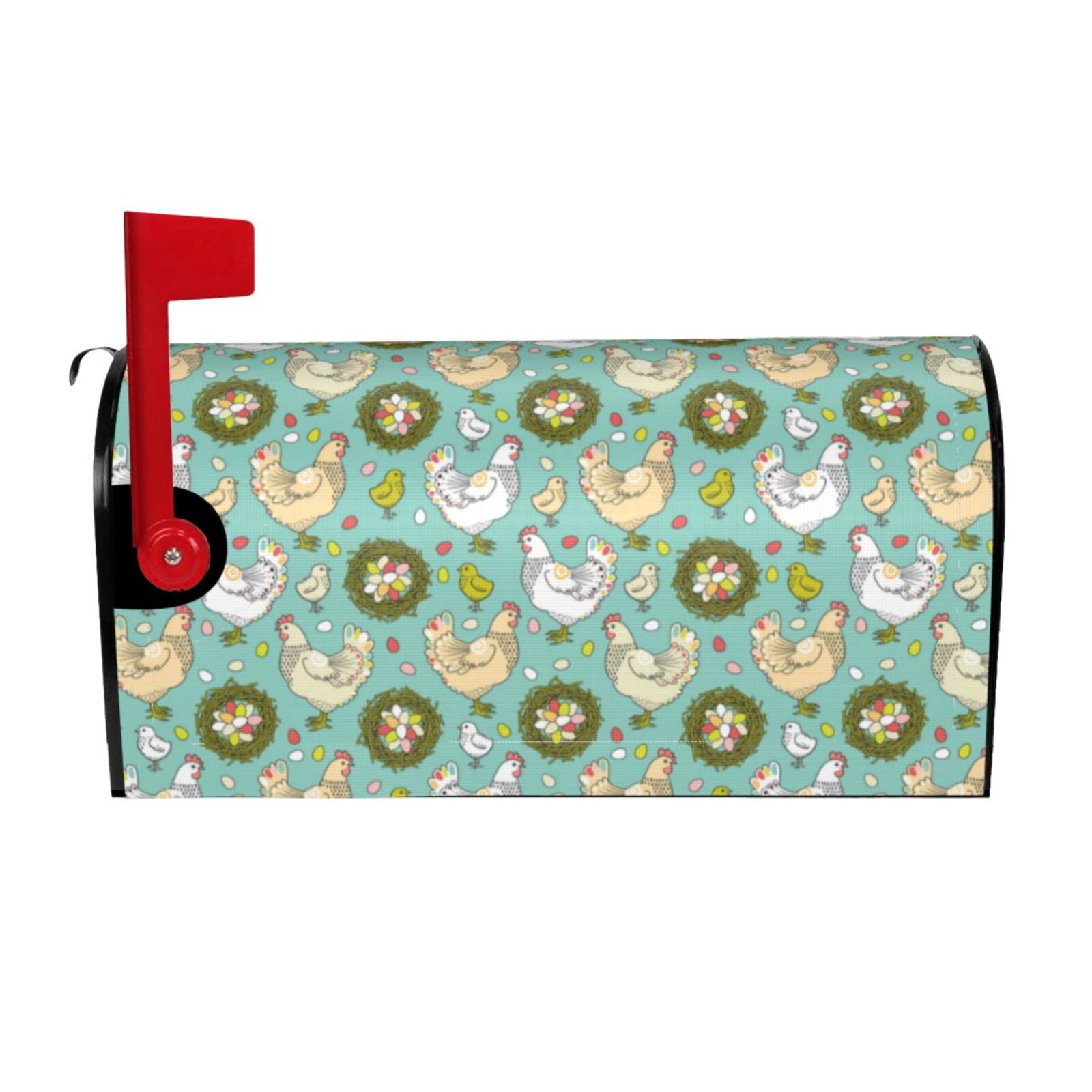 Cauagu Chicken Laying Eggs Pattern Magnetic Mailbox Covers, Mailbox ...