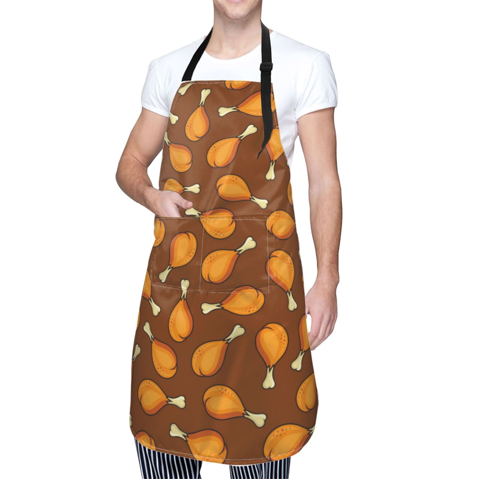 Cauagu Chicken Legs 1 Aprons with Pockets,Waterproof Apron for Women ...