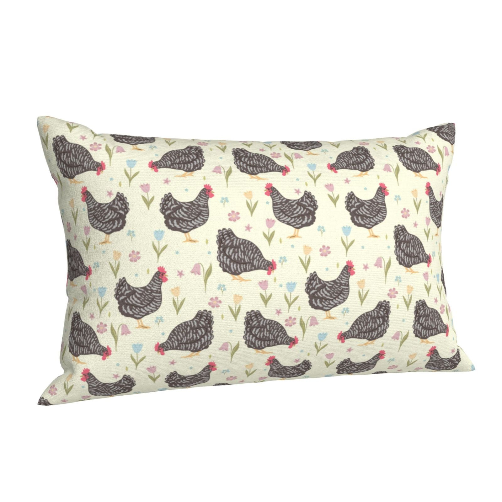 Cauagu Funny Chicken Print Pillow Covers with Envelope Closure,1PC ...