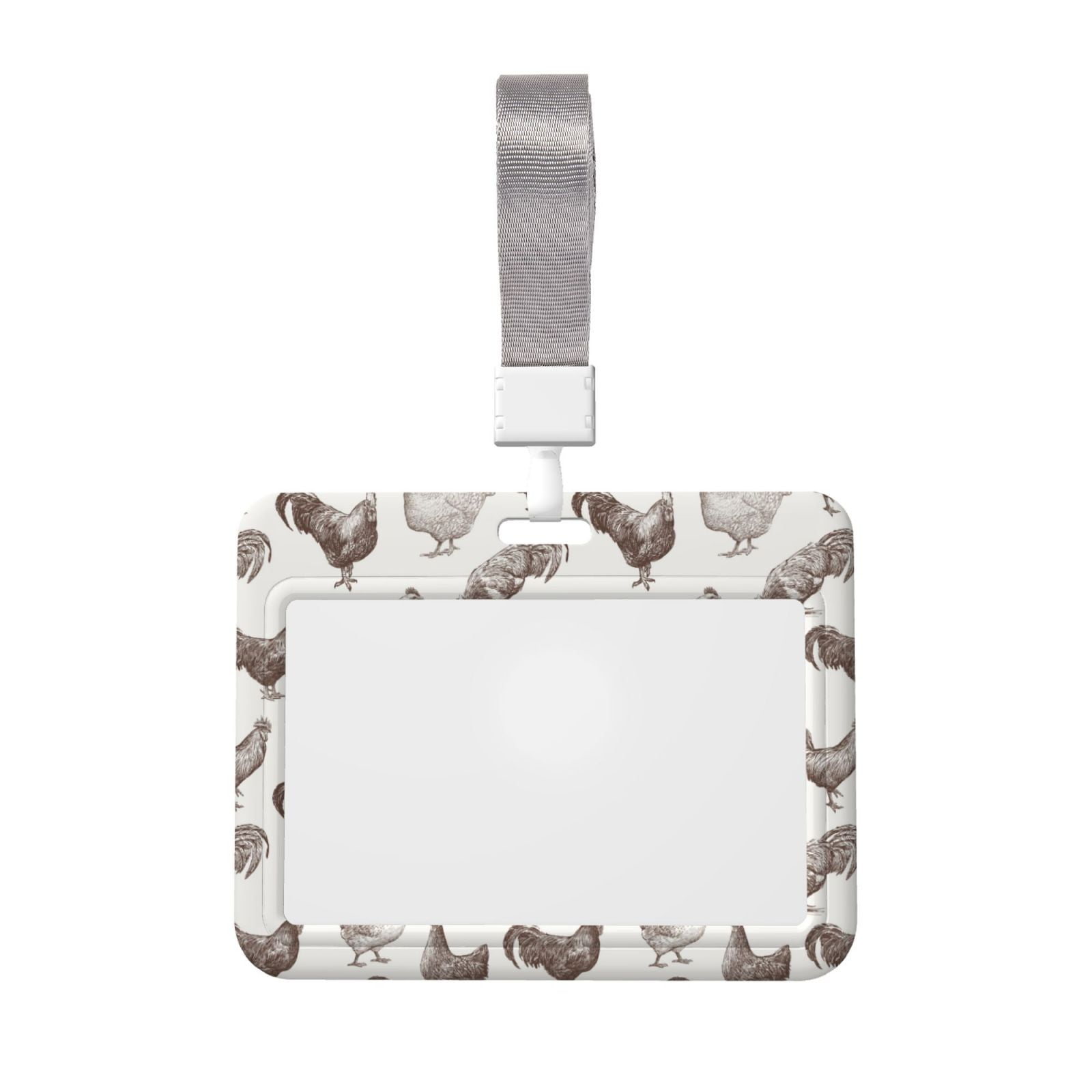 Cauagu Chickens for ID Badge Holder,Badge Holder with Windows Key Card ...