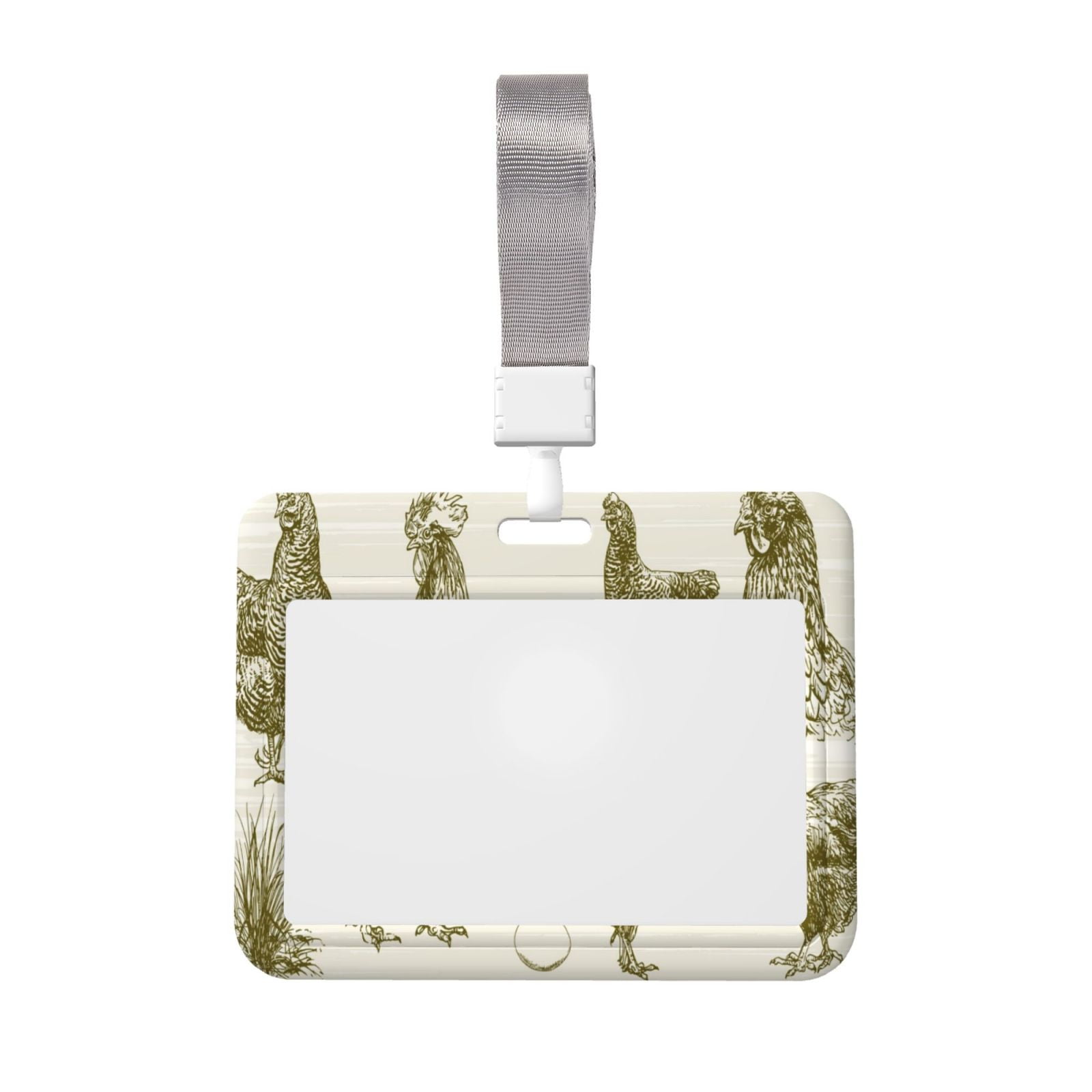 Cauagu Chickens for ID Badge Holder,Badge Holder with Windows Key Card ...