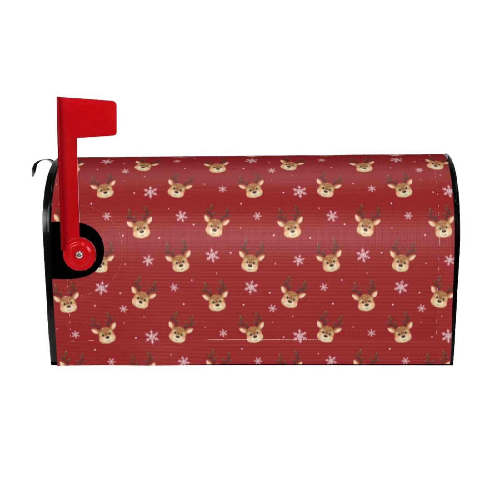 Cauagu Christmas Deer B Pattern Magnetic Mailbox Covers, Mailbox Cover ...
