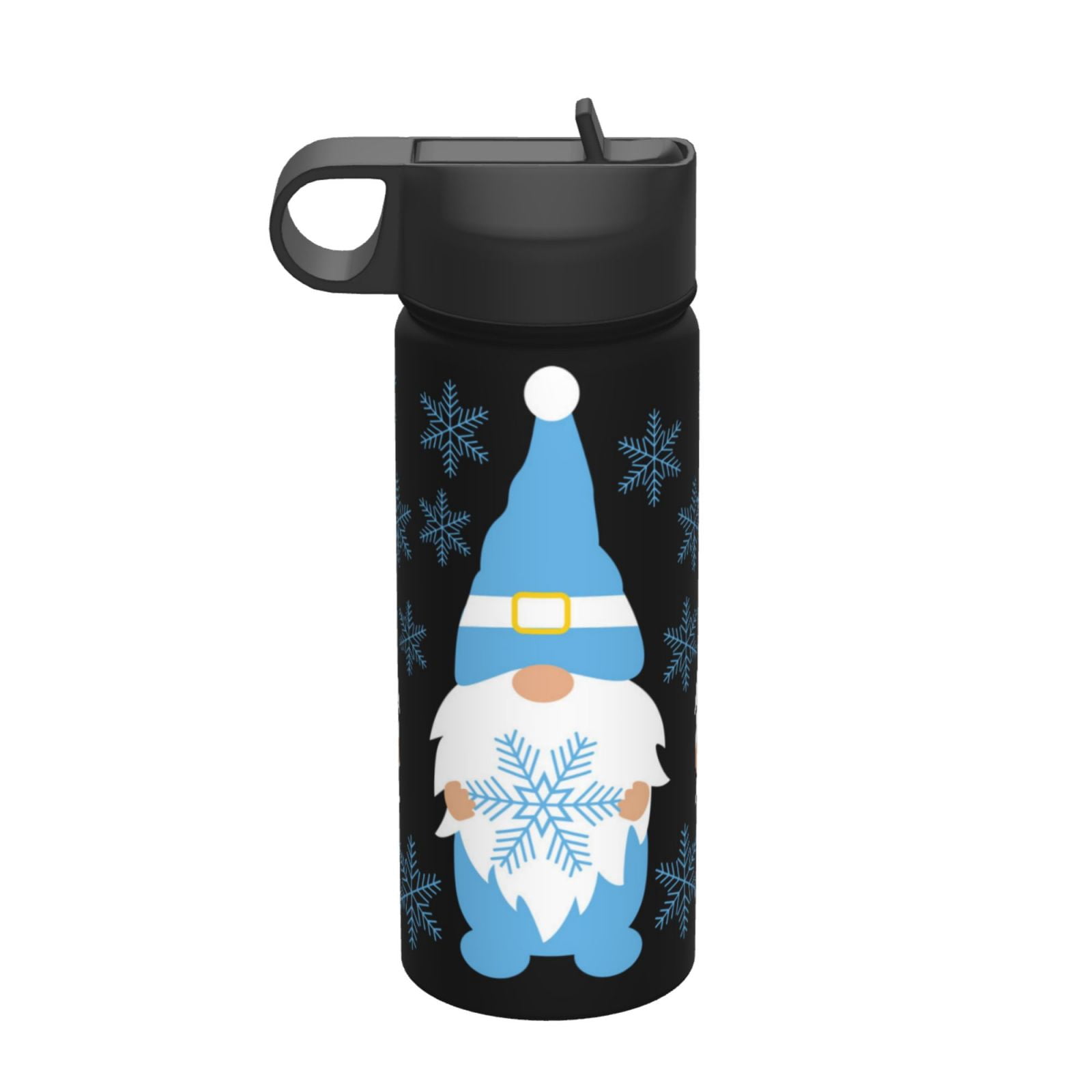 Cauagu Christmas Gnome Snowflake for 18 oz Water Bottle With Straw ...