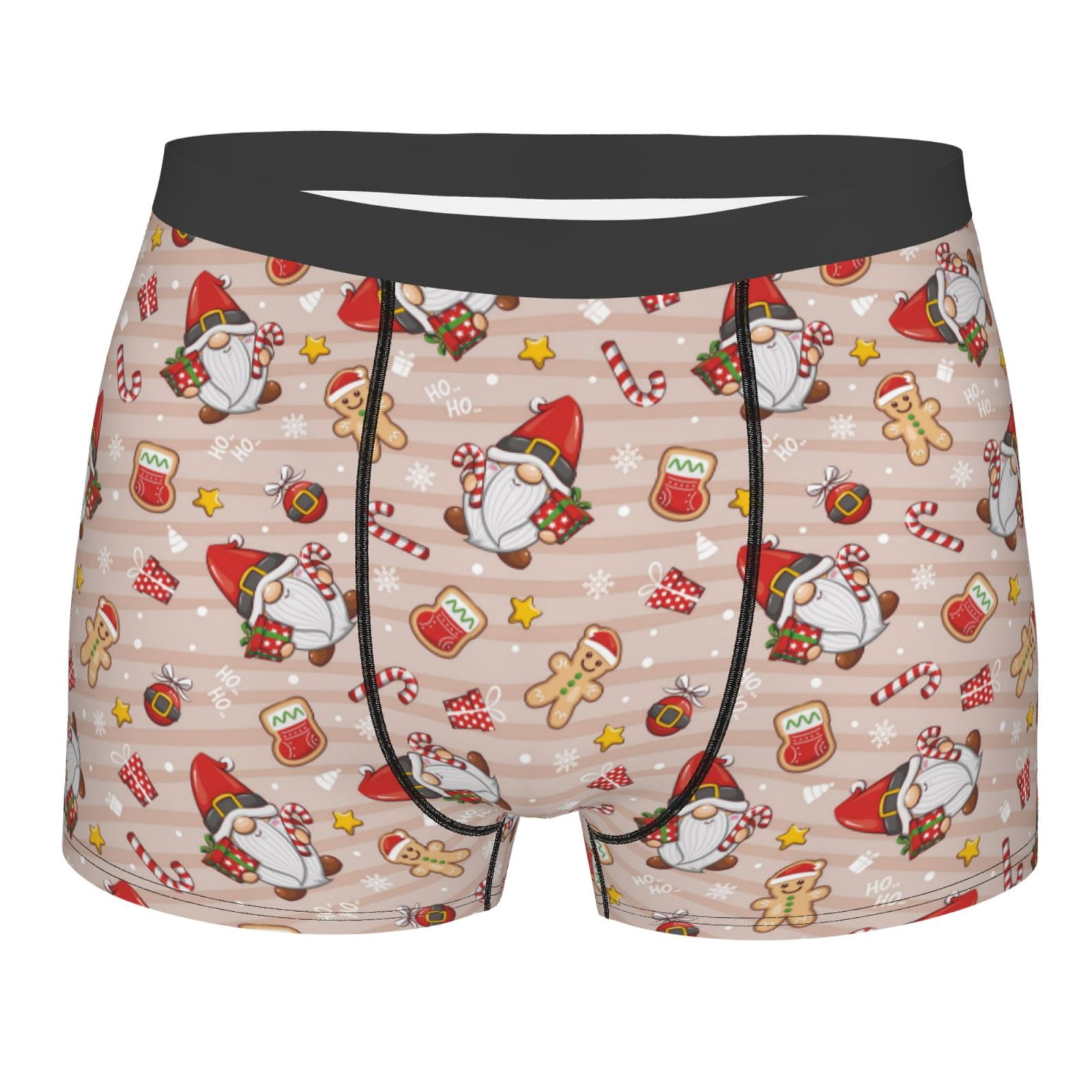 Cauagu Christmas Gnomes Santa Claus Print Boxer Briefs for Men ...