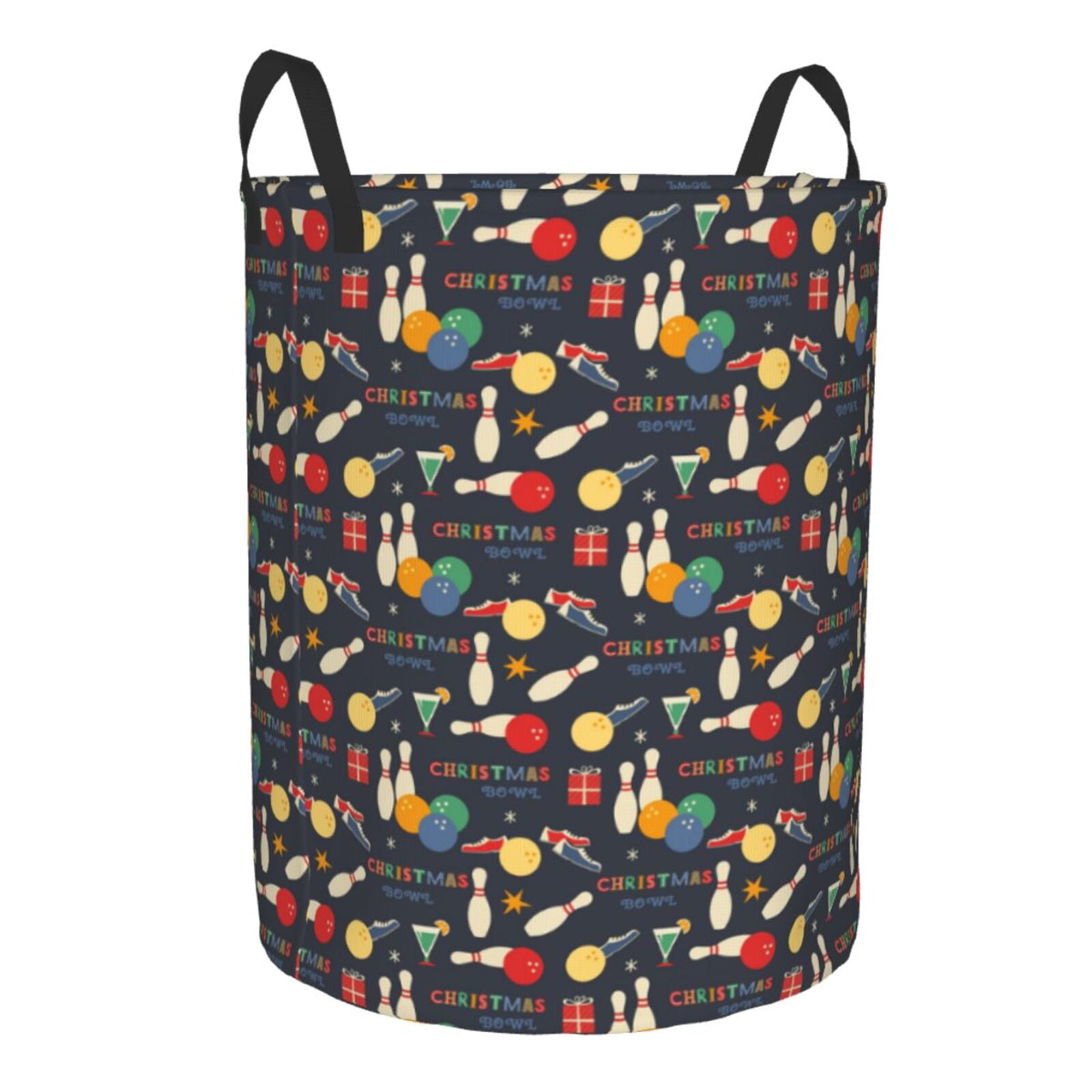 Cauagu Christmas Holiday Bowling for Laundry Basket,Collapsible ...