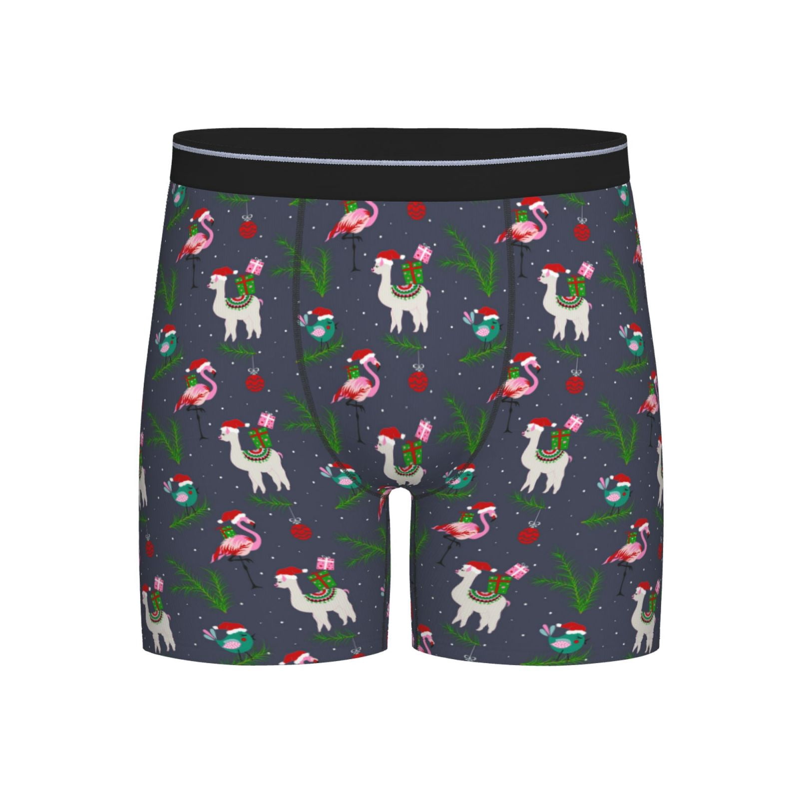 Cauagu Christmas Party Print Men's Boxer Briefs, Funny & Cute Underwear ...