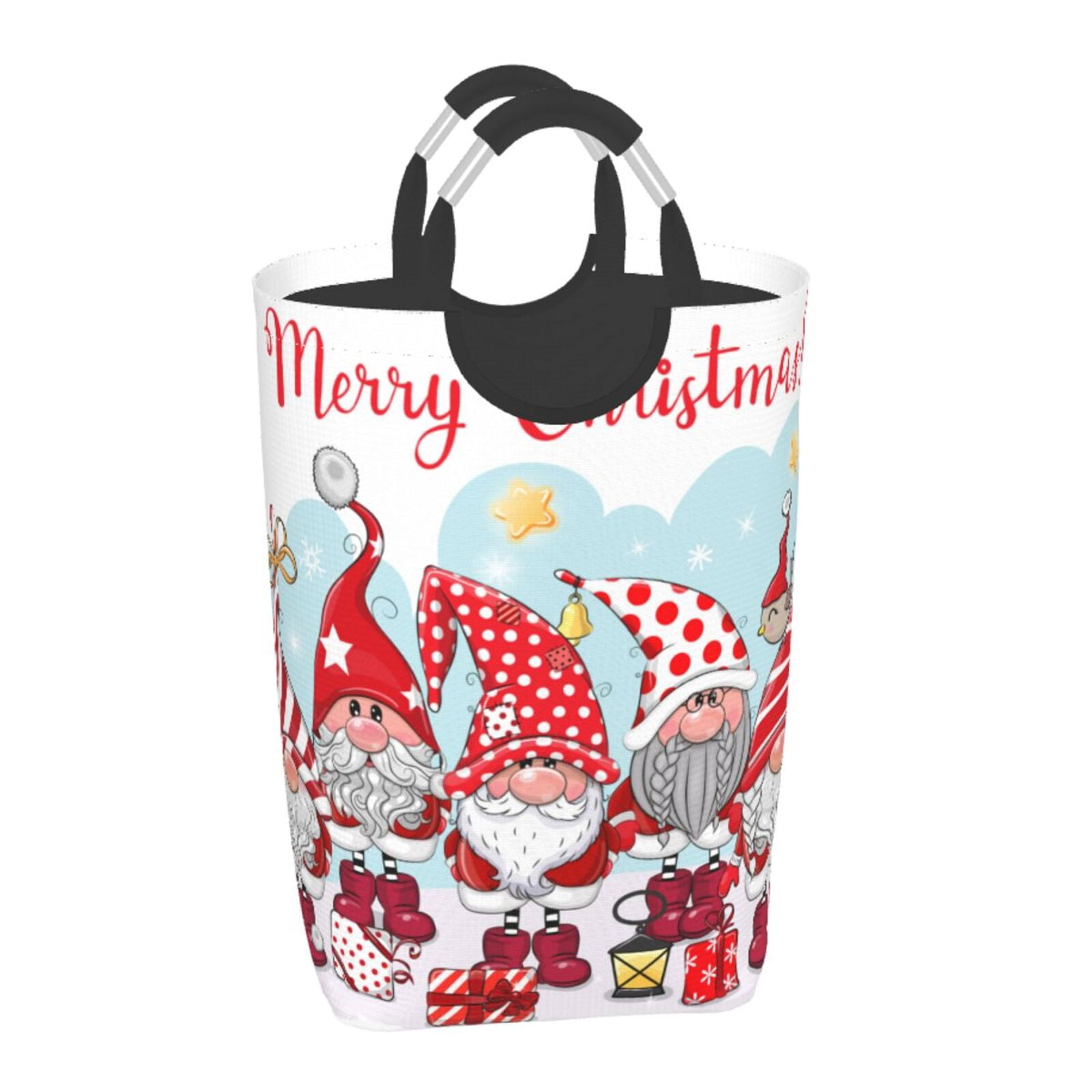 Cauagu Christmas Print Hamper Basket Bin,Extra Large Dirty Clothes ...