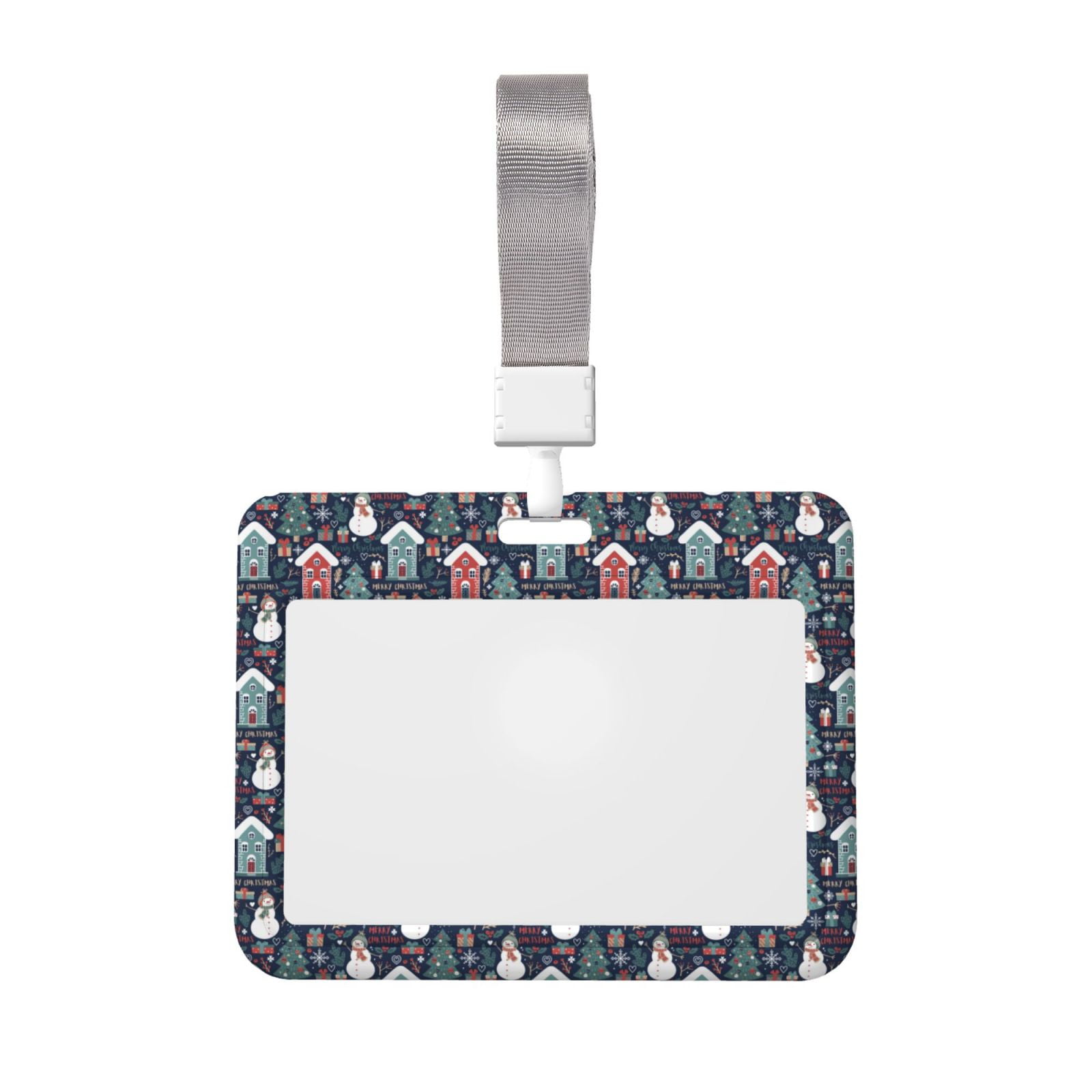 Cauagu Christmas Village for ID Badge Holder,Badge Holder with Windows ...