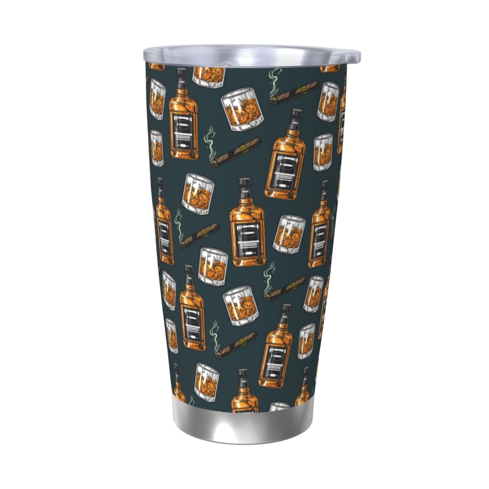 Cauagu Cigar Pattern 20oz Tumbler,Stainless Steel Vacuum Insulated ...
