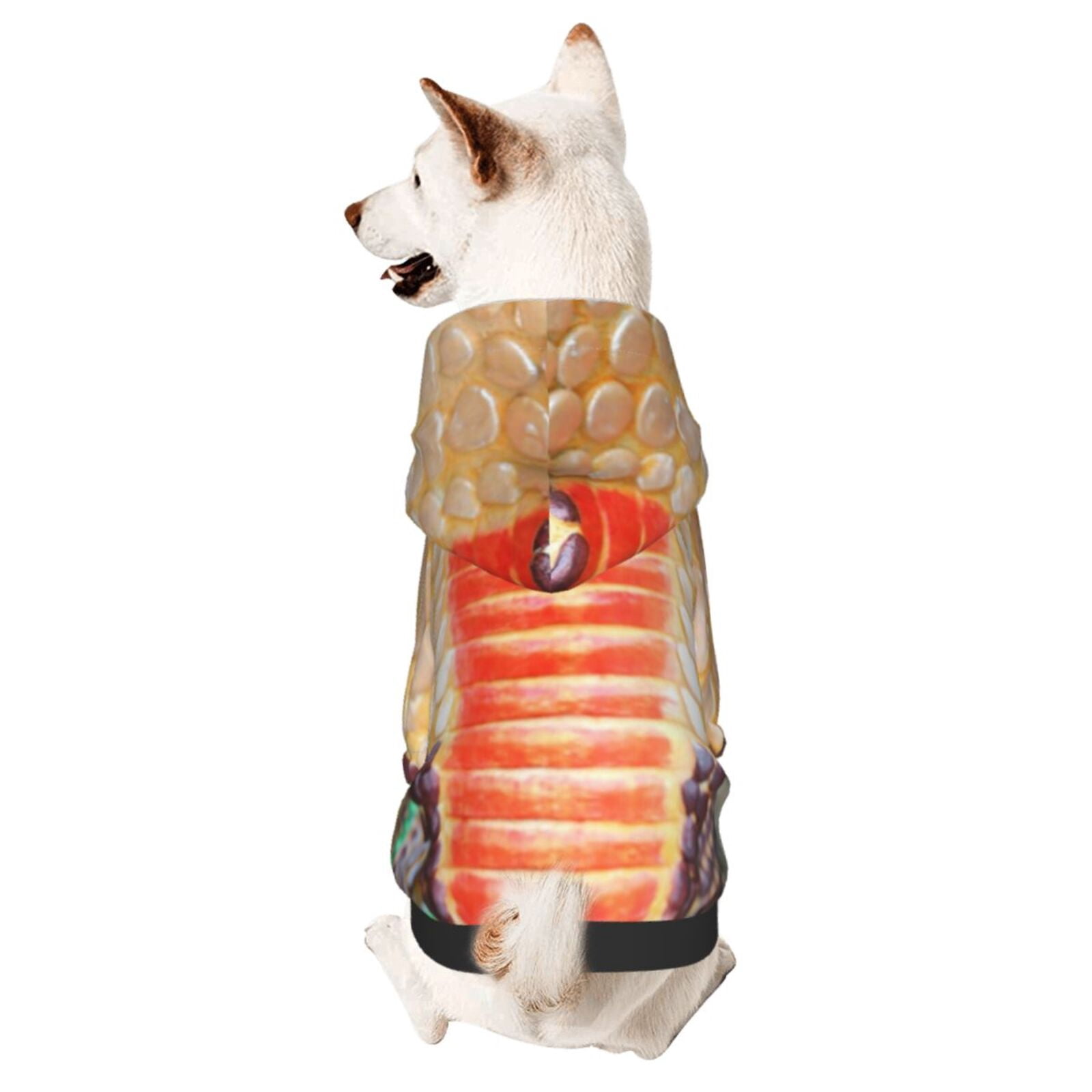 Cauagu Cobra Snake Pattern Winter Pet Hoodie Sweatshirts- Dog Hoodie ...