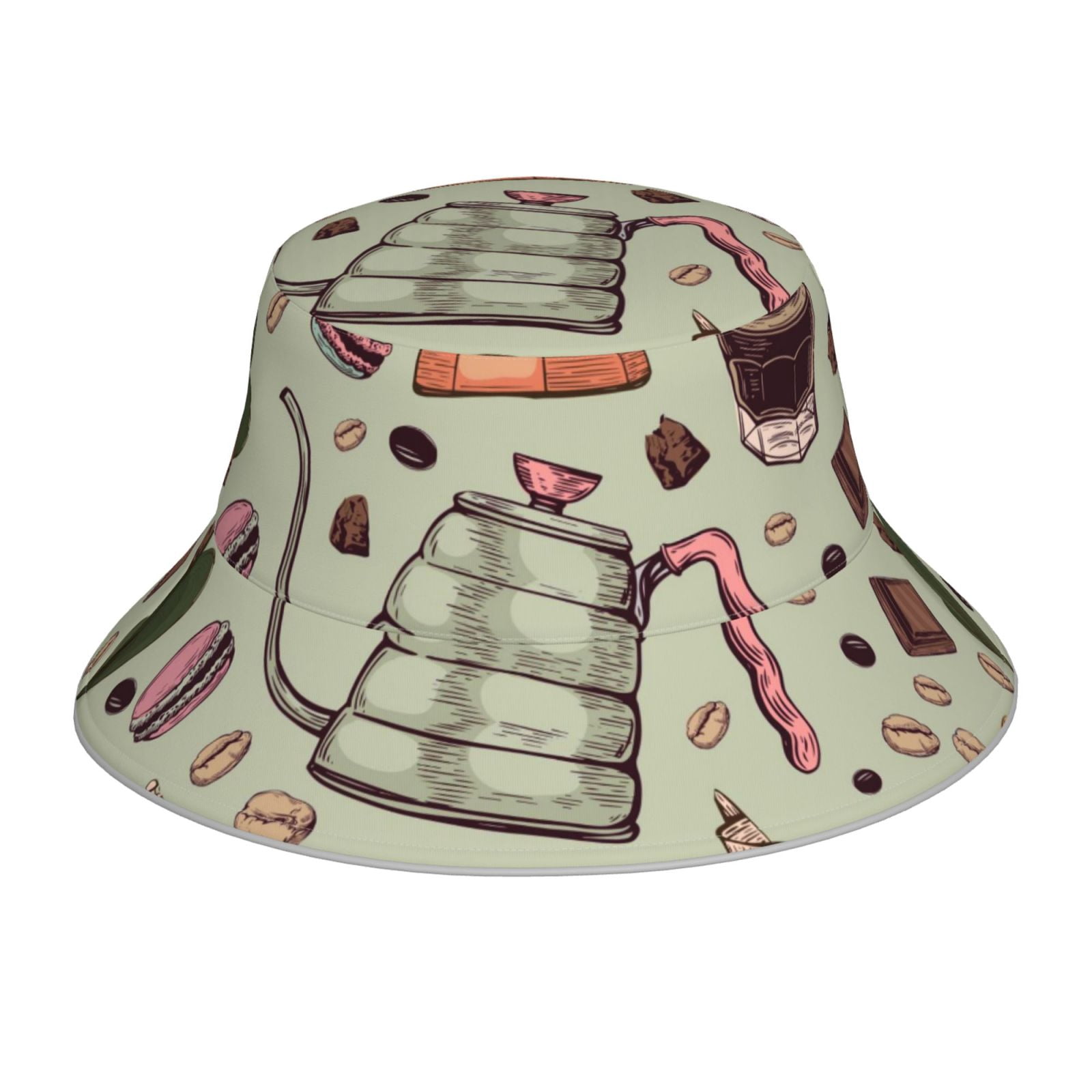 Cauagu Coffee Makers Macaroons Chocolate for Unisex Bucket Hat,Outdoor ...