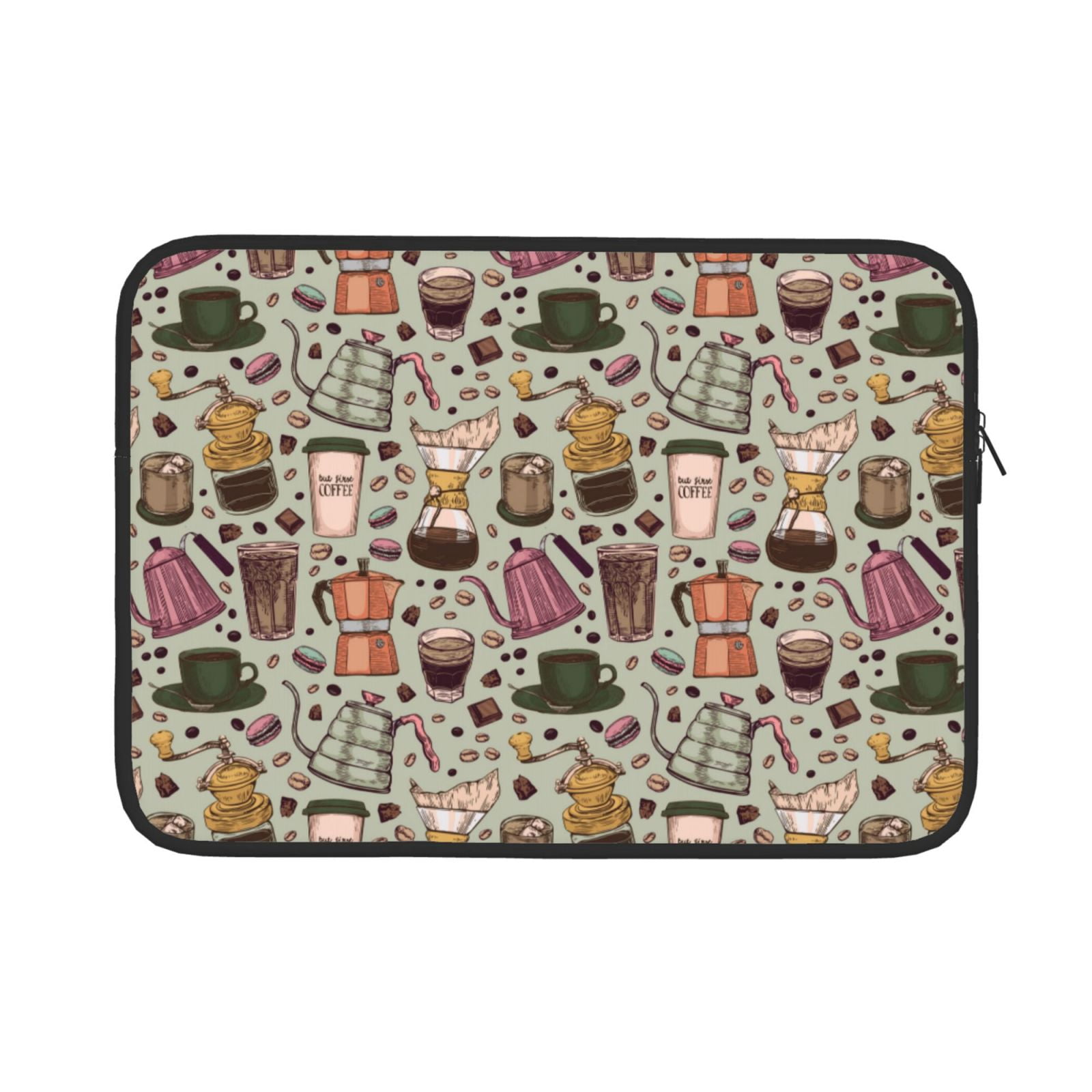 Cauagu Coffee pots cup Print Laptop Sleeve Case, Laptop Cover Portable ...