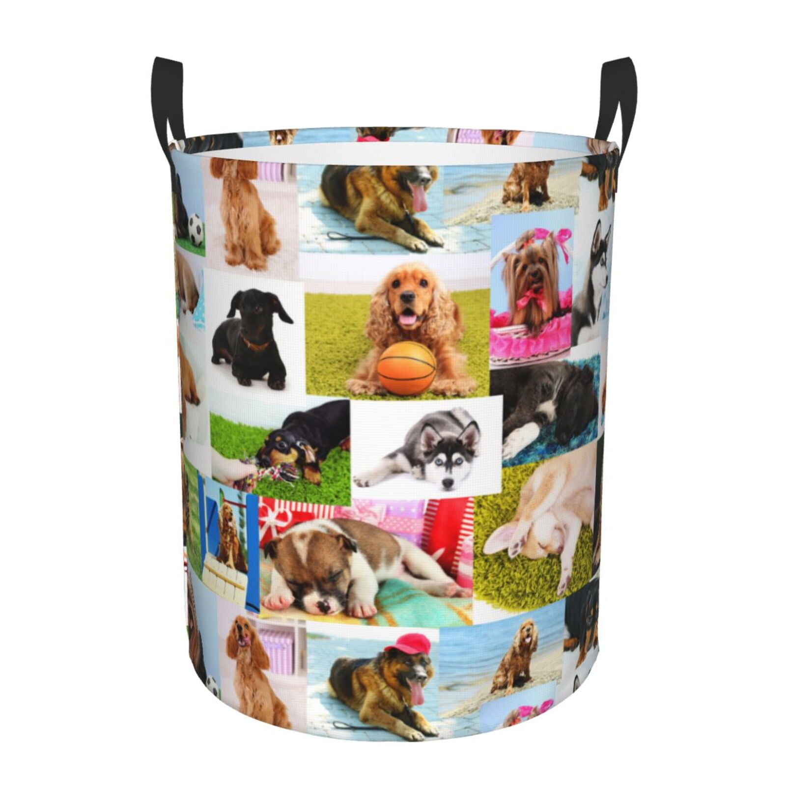 Cauagu Collage of pretty dogs for Laundry Basket,Collapsible Organizer ...
