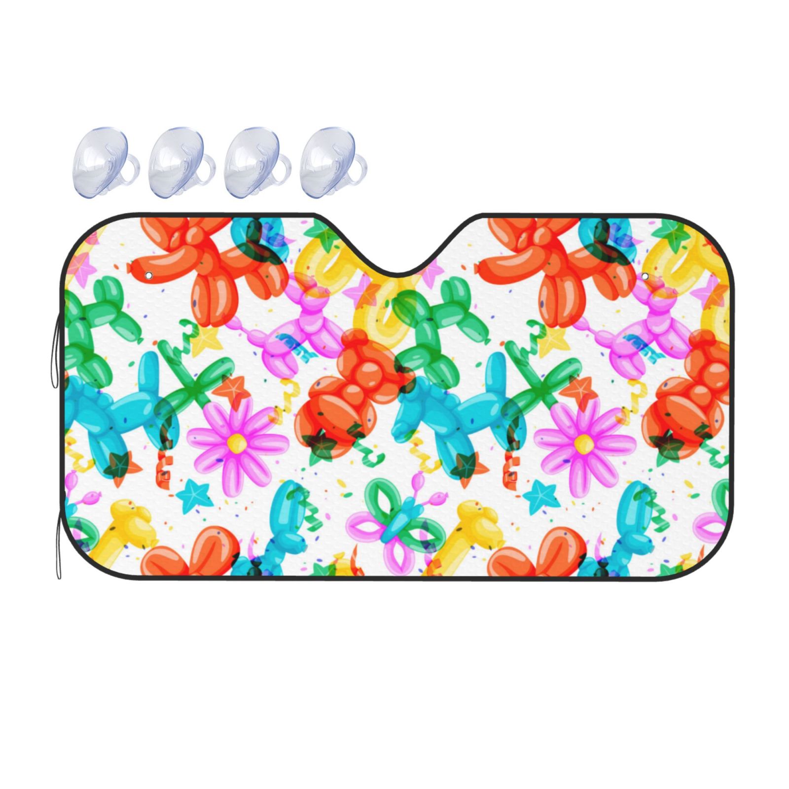 Cauagu Colorful Air Balloons Print Car Windshield Sunshade,1-Piece ...