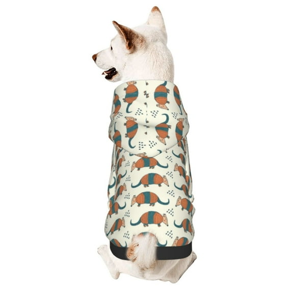 Cauagu Colorful Armadillos Pattern Winter Pet Hoodie Sweatshirts- Dog ...