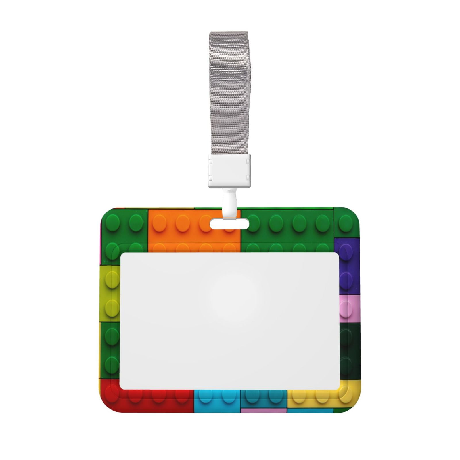 Cauagu Colorful Building Blocks for ID Badge Holder,Badge Holder with ...