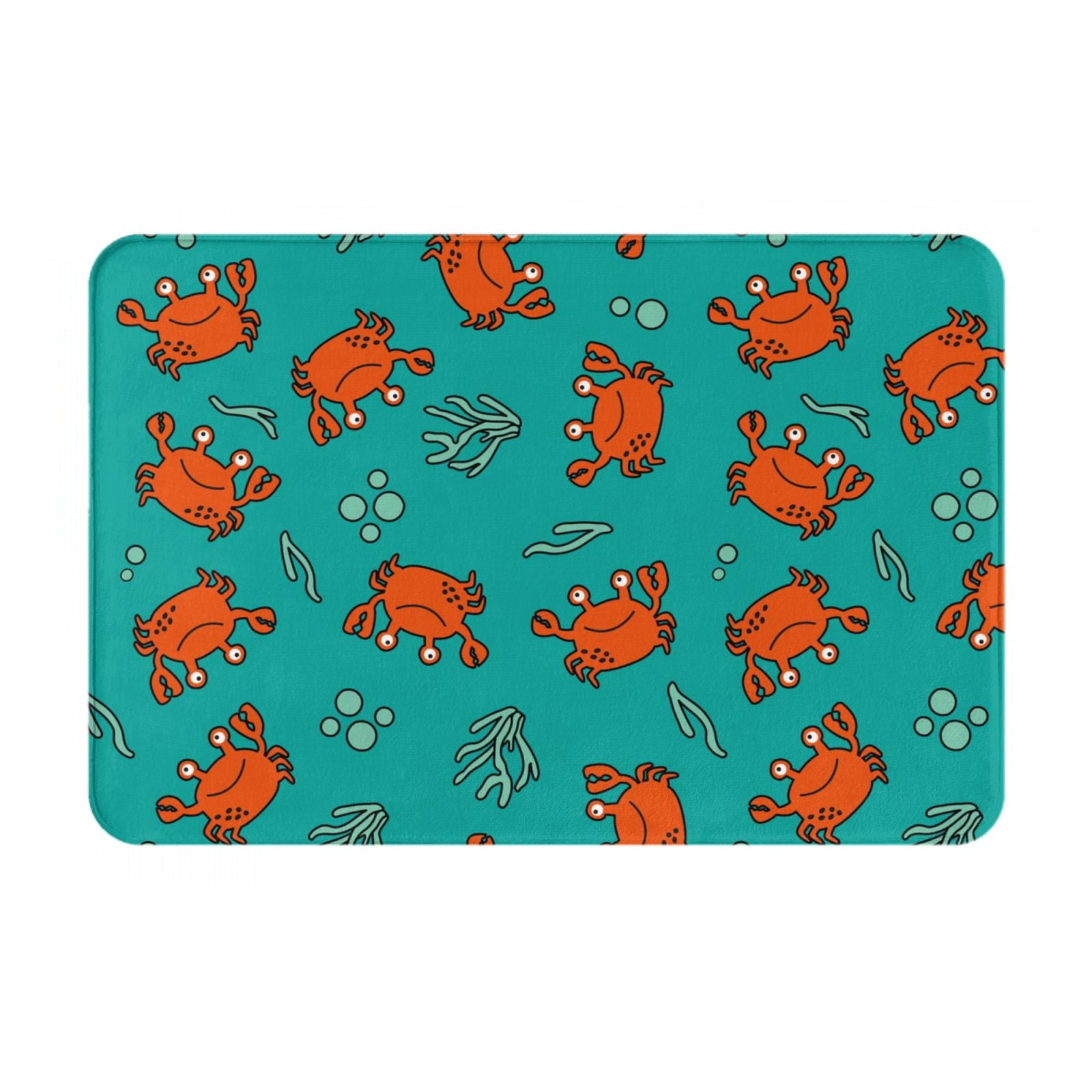 Cauagu Colorful Crab Print Front Door Mat for Indoor Entrance 16x24 ...