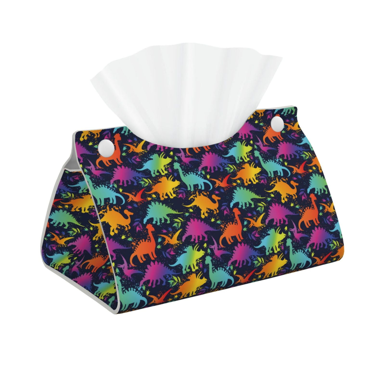 Cauagu Colorful Dinosaur for Large Tissue Box Cover Rectangular–Plus ...