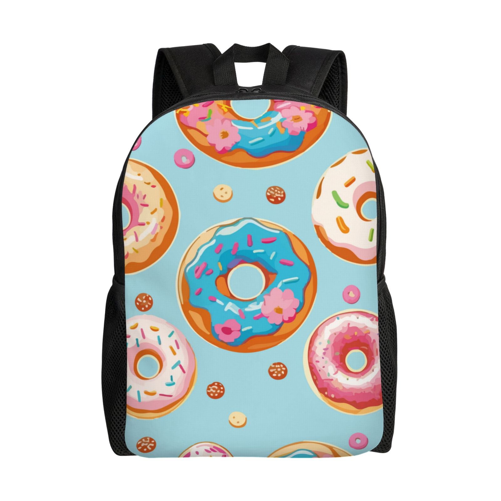 Cauagu Colorful Donut Print Backpacks,Travel Daypack Casual Laptop ...