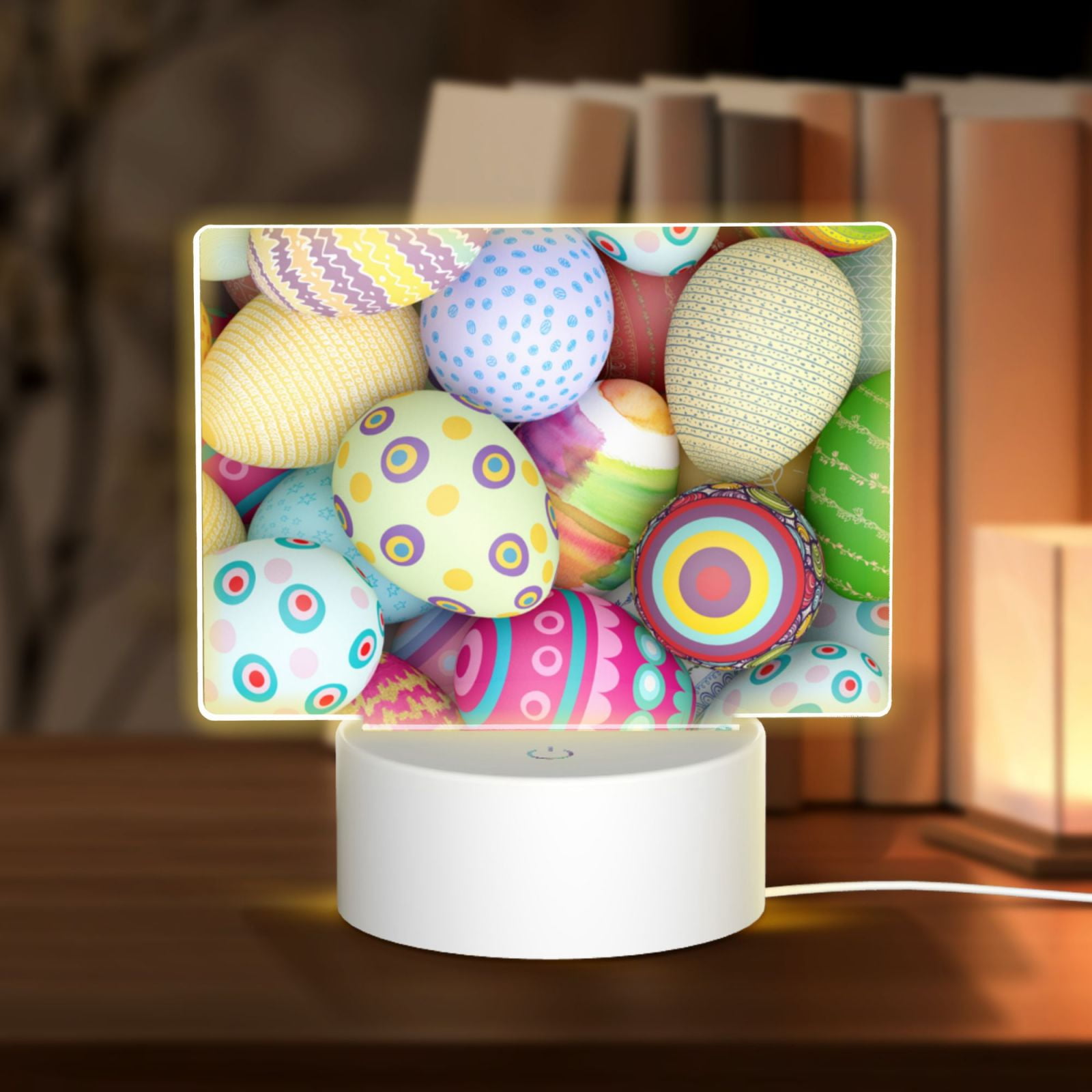 Cauagu Colorful Easter Eggs for Rectangle Acrylic Night Light - Acrylic ...