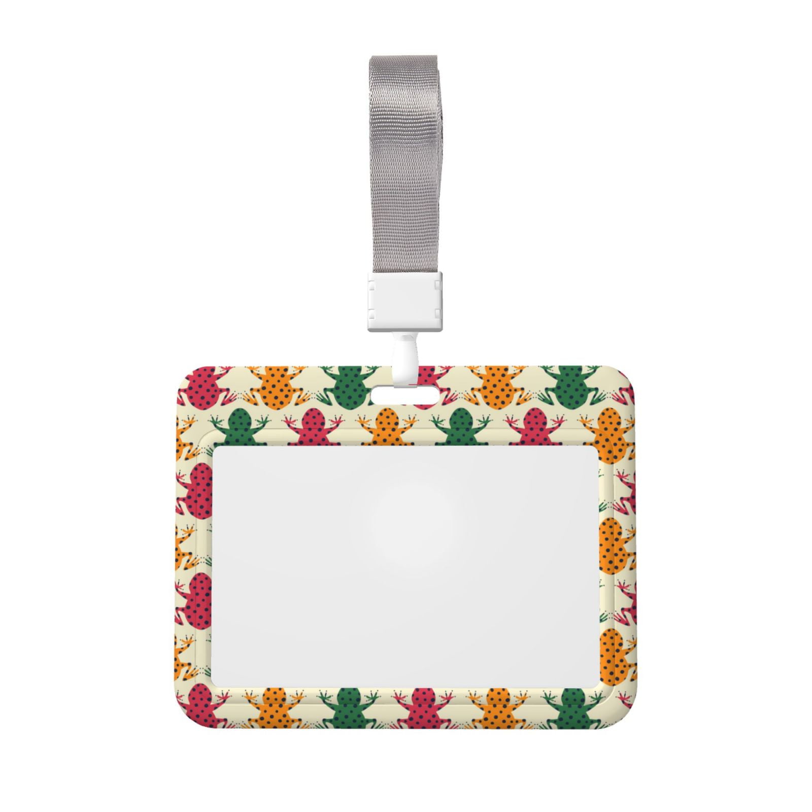 Cauagu Colorful Frogs for ID Badge Holder,Badge Holder with Windows Key ...