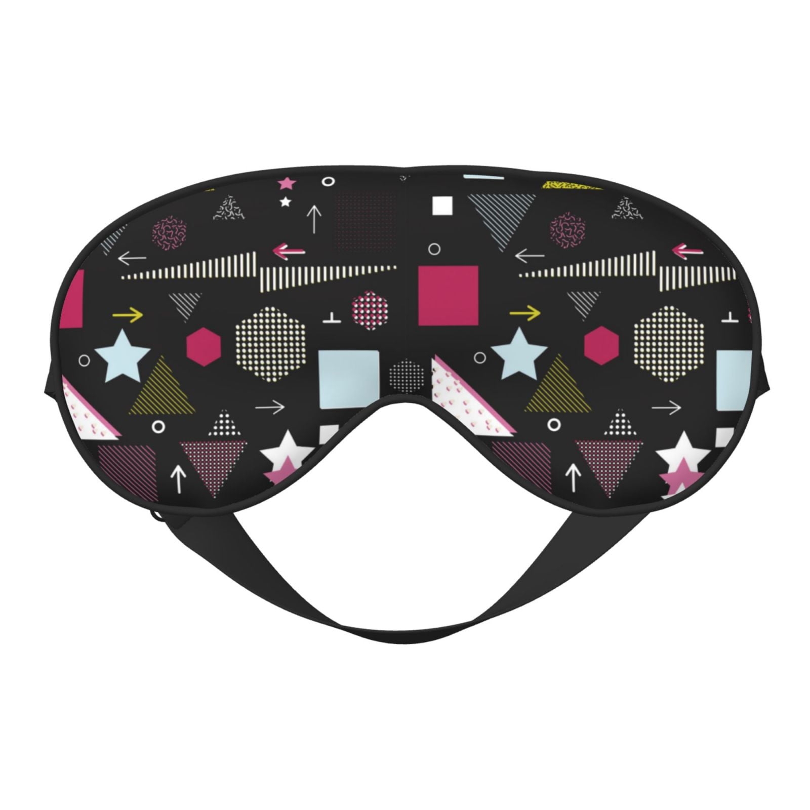 Cauagu Colorful Geometry Print Sleep Eye Mask, Blindfold Eye Sleep ...