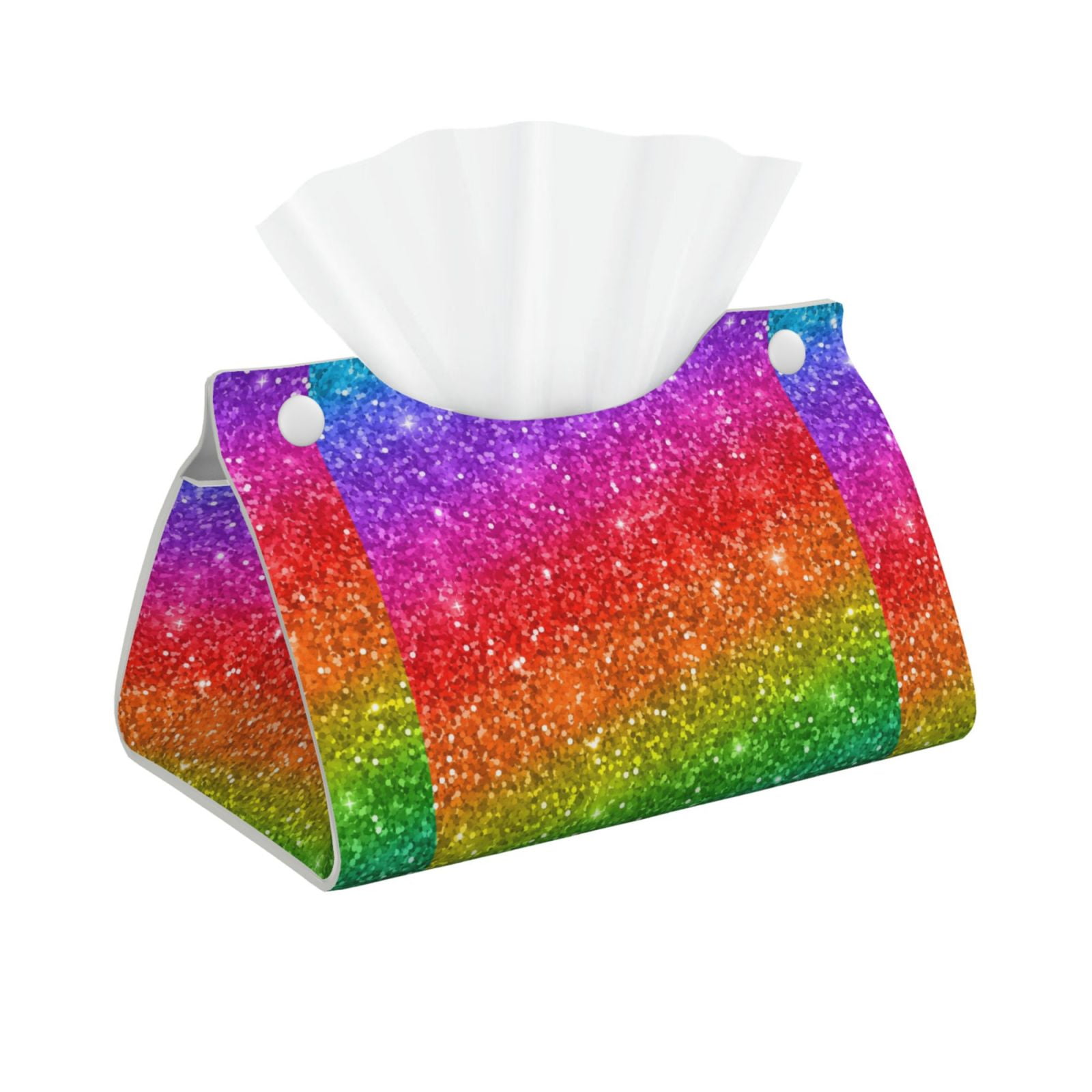 Cauagu Colorful Glitter for Large Tissue Box Cover Rectangular–Plus ...