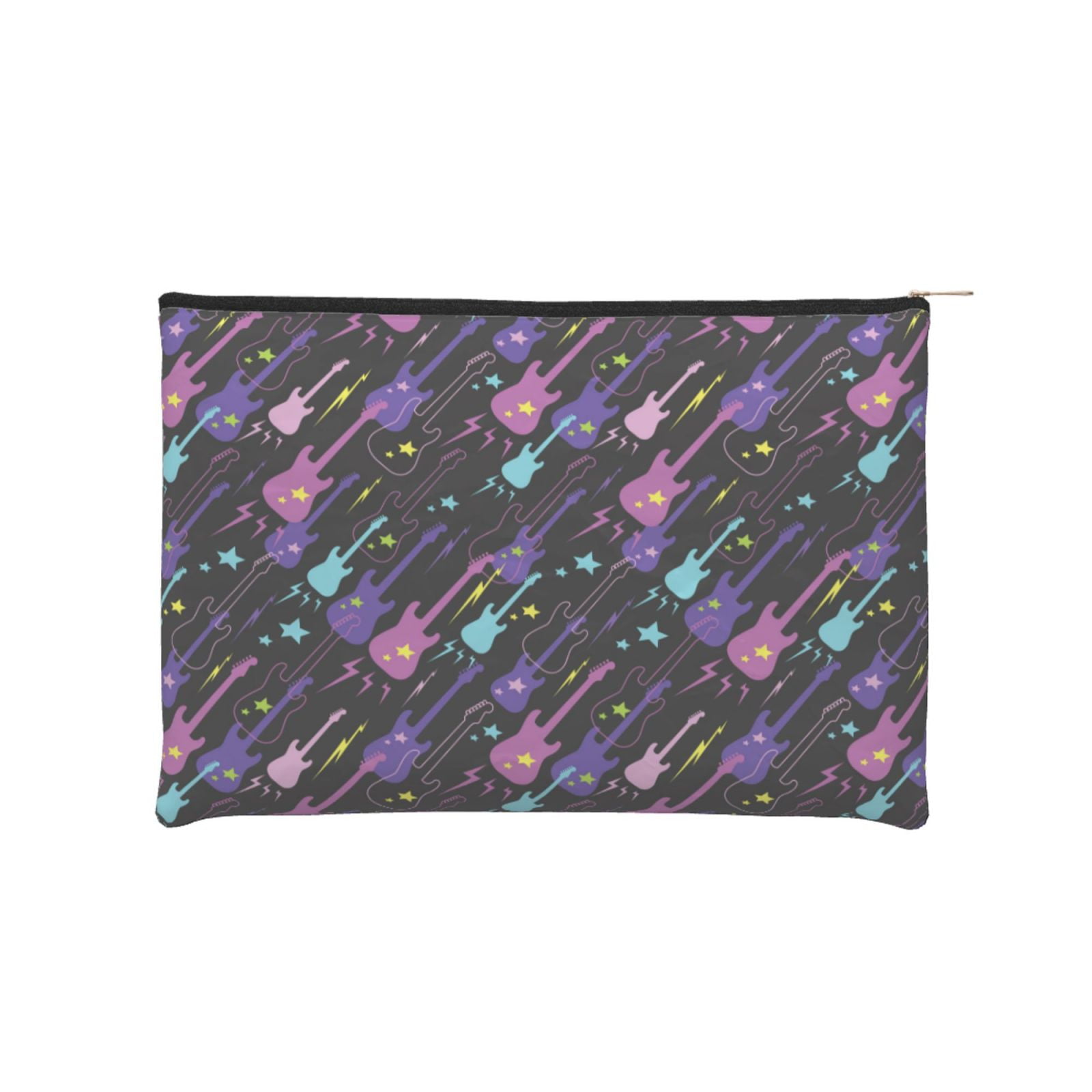 Cauagu Colorful Guitar for Tyvek Makeup Bag,Reusable Travel Cosmetic ...