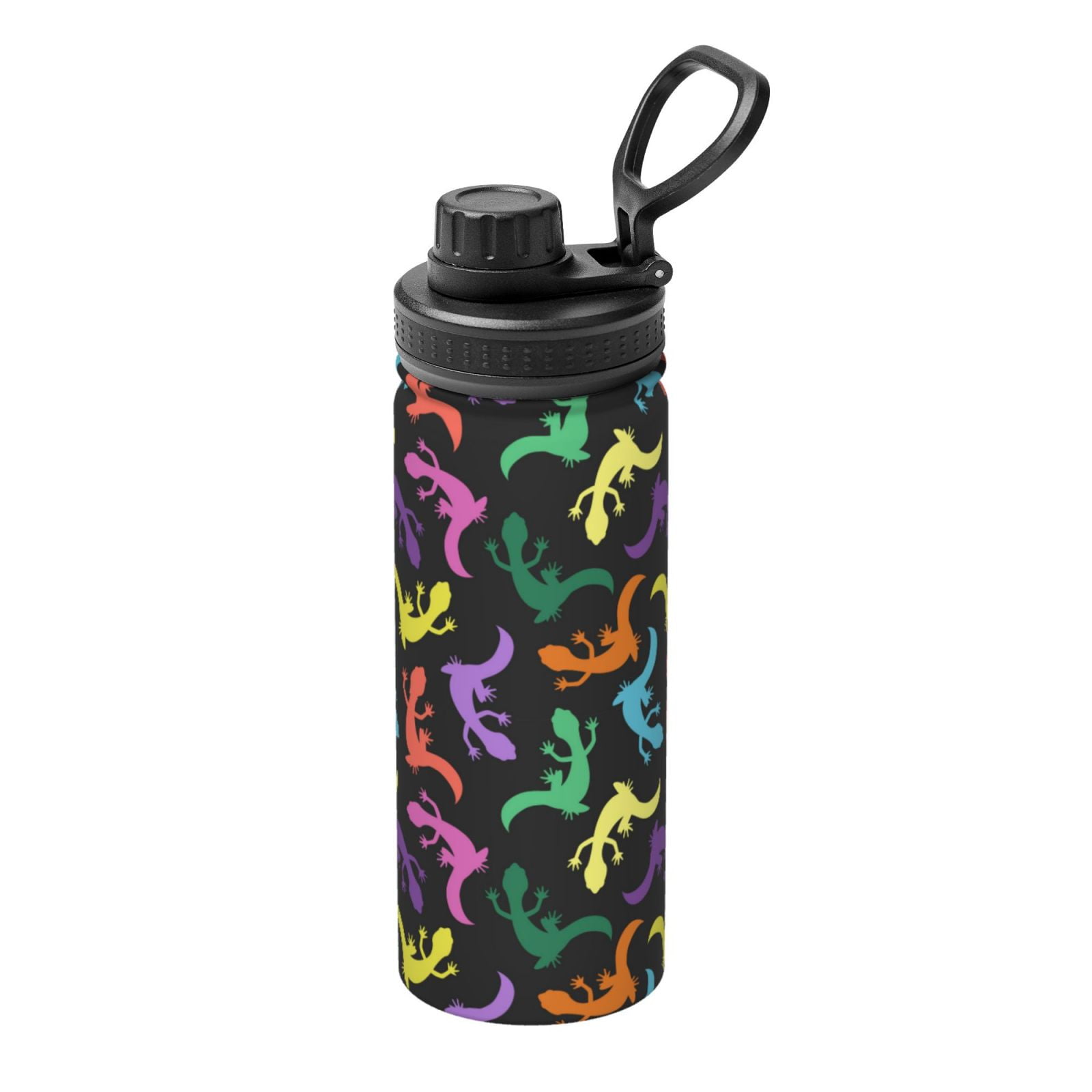 Cauagu Colorful Lizards Print 18oz Vacuum Insulated Stainless Steel ...