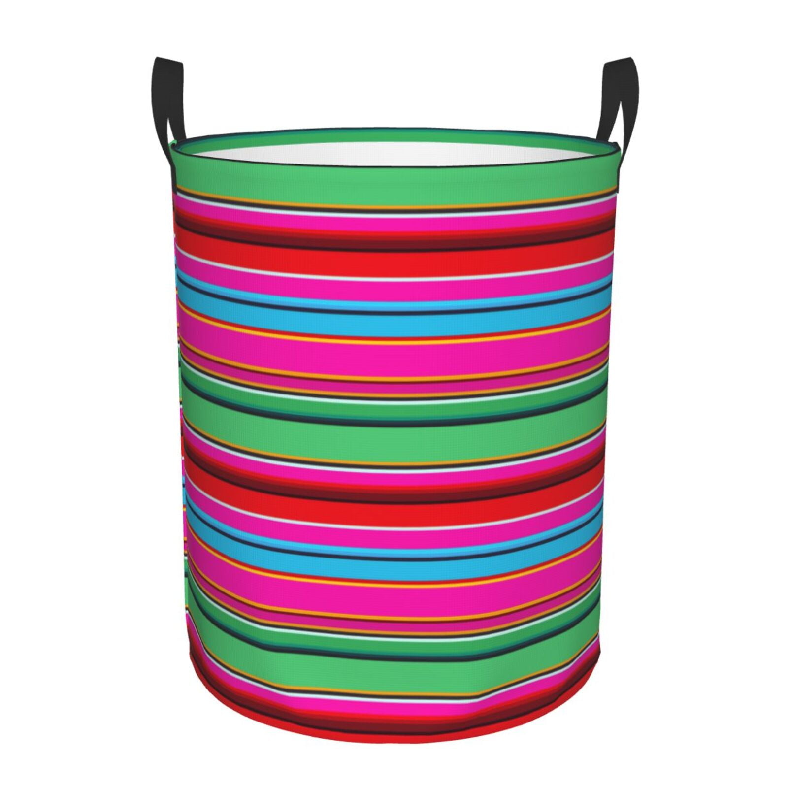Cauagu Colorful Mexican Stripes for Laundry Basket,Collapsible ...