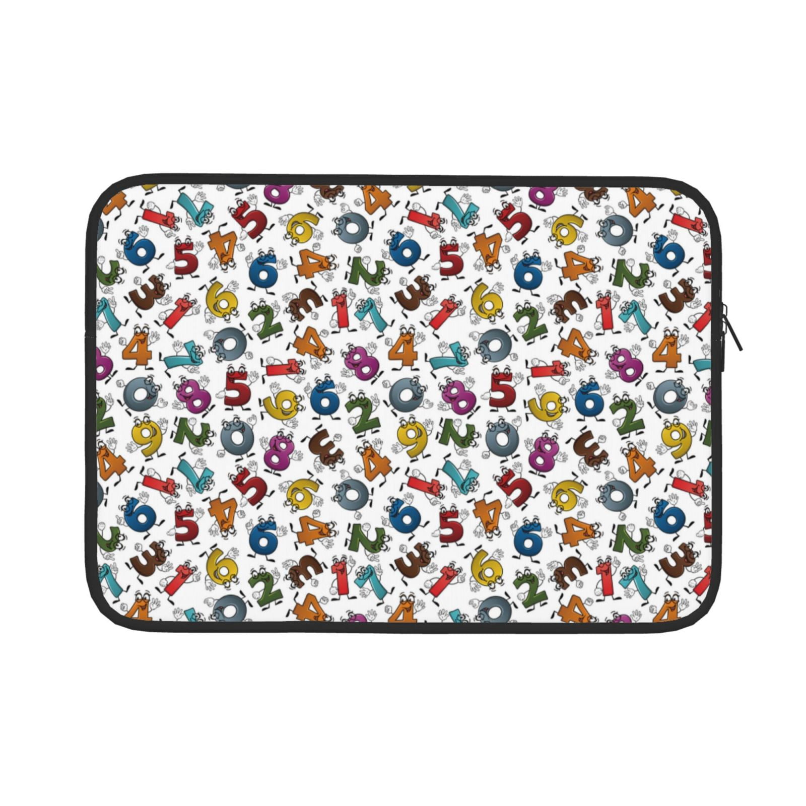 Cauagu Colorful Numbers Print Laptop Sleeve Case, Laptop Cover Portable ...