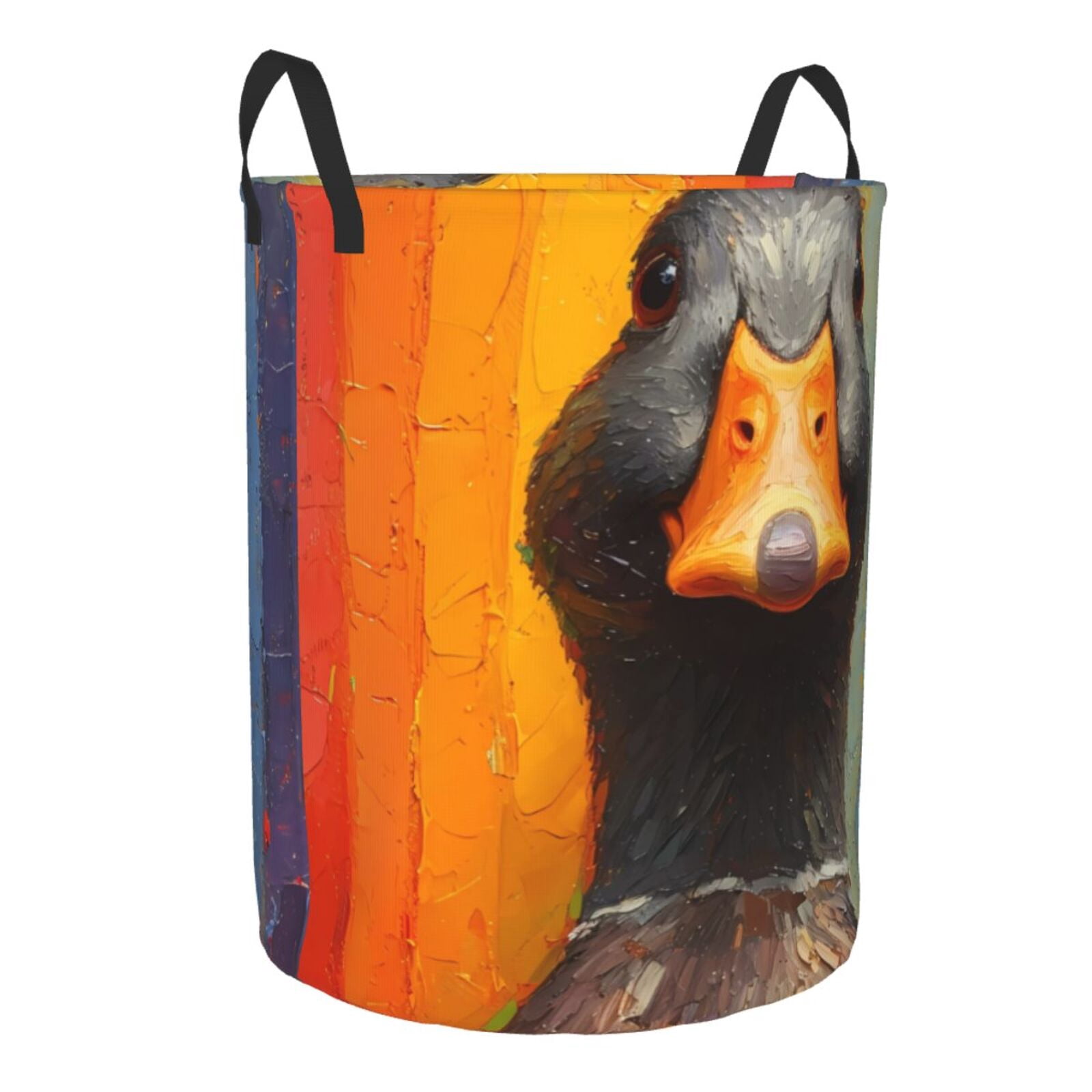 Cauagu Colorful Painted Duck for Laundry Basket,Collapsible Organizer ...