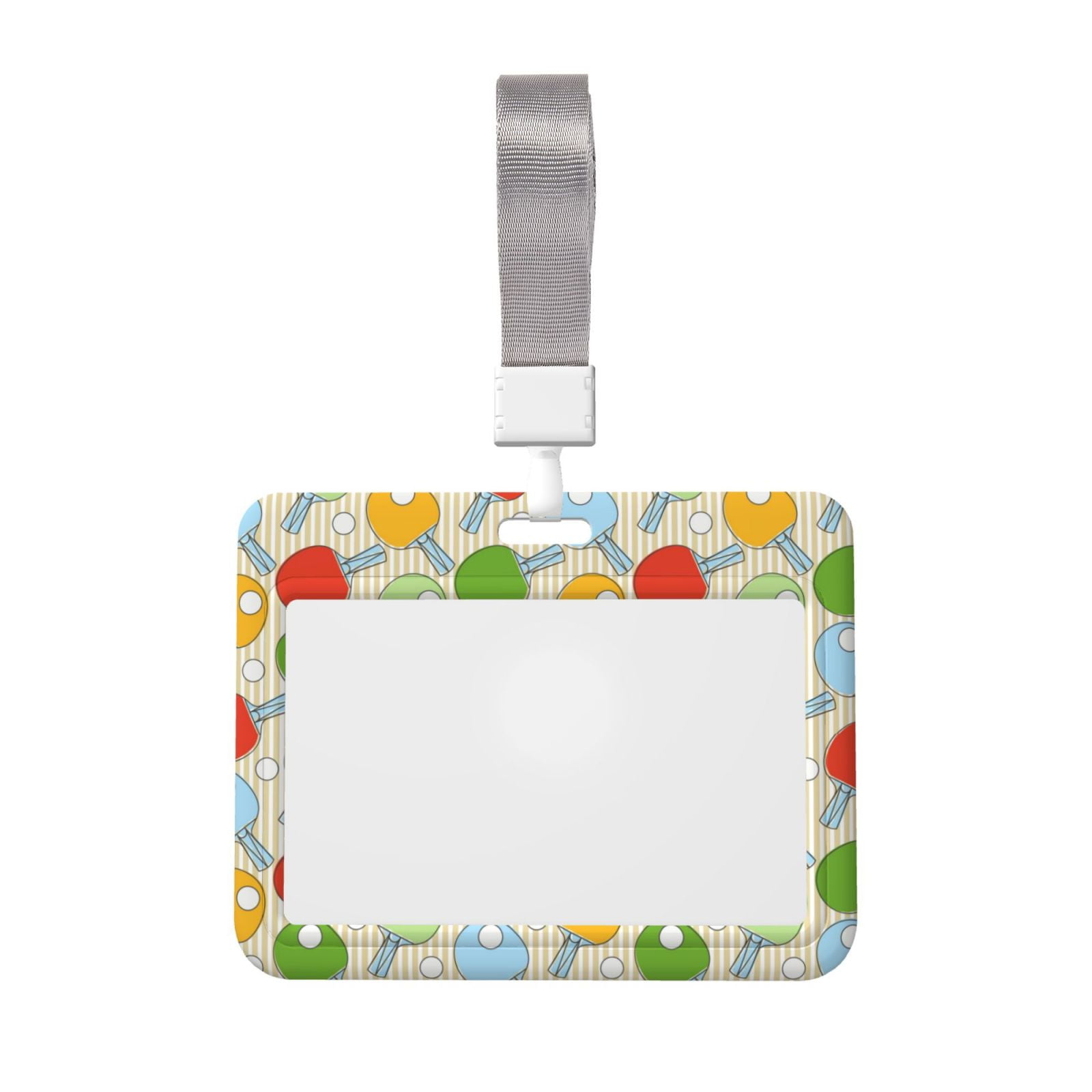 Cauagu Colorful Ping Pong Rackets1 for ID Badge Holder,Badge Holder ...