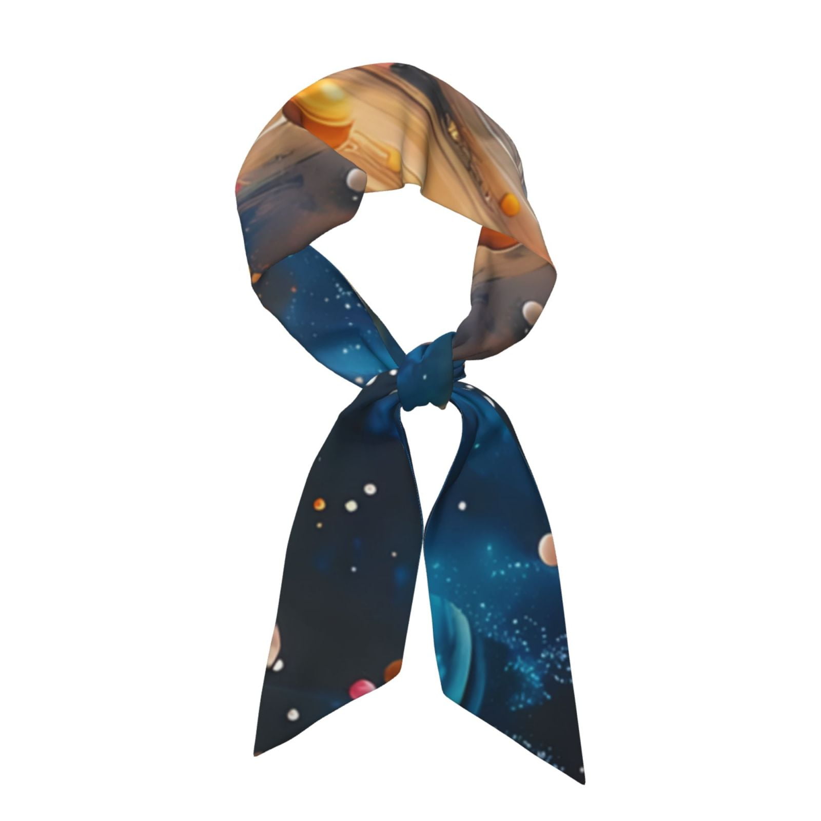 Cauagu Colorful Planet Universe Pattern Scarf for Women,Neck Scarf ...