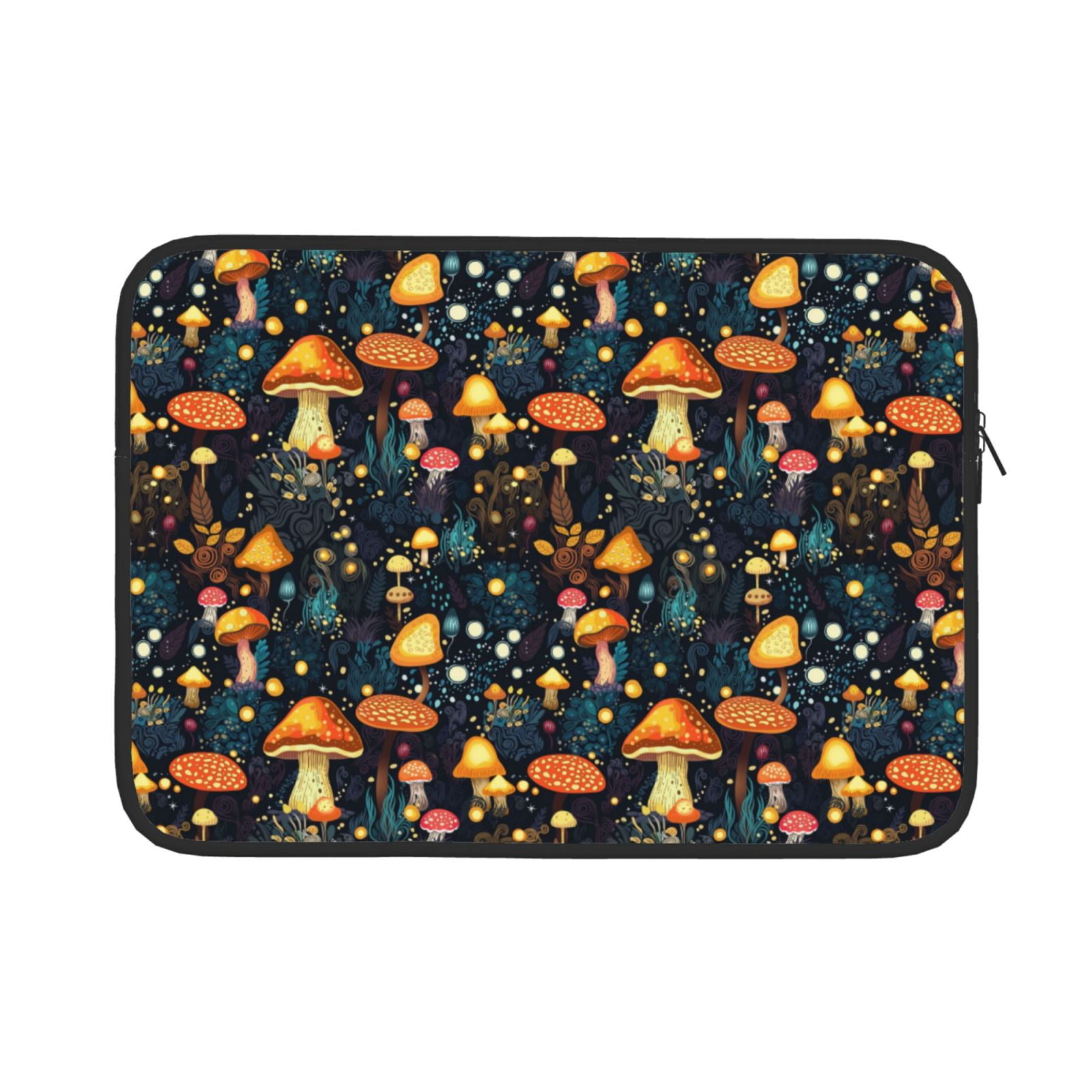 Cauagu Colorful Plants Mushroom Print Laptop Sleeve Case, Laptop Cover ...