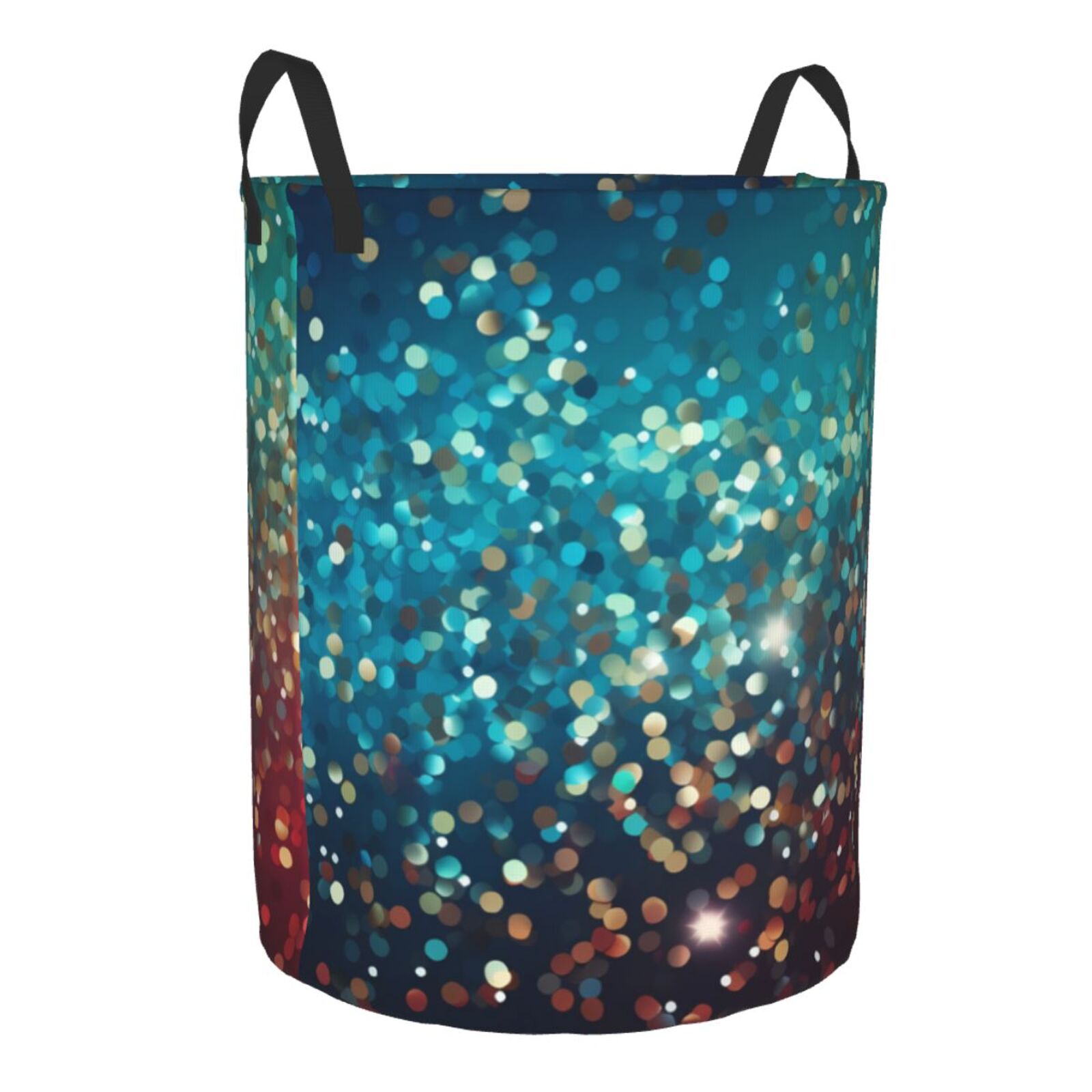 Cauagu Colorful Rainbow Glitter for Laundry Basket,Collapsible ...