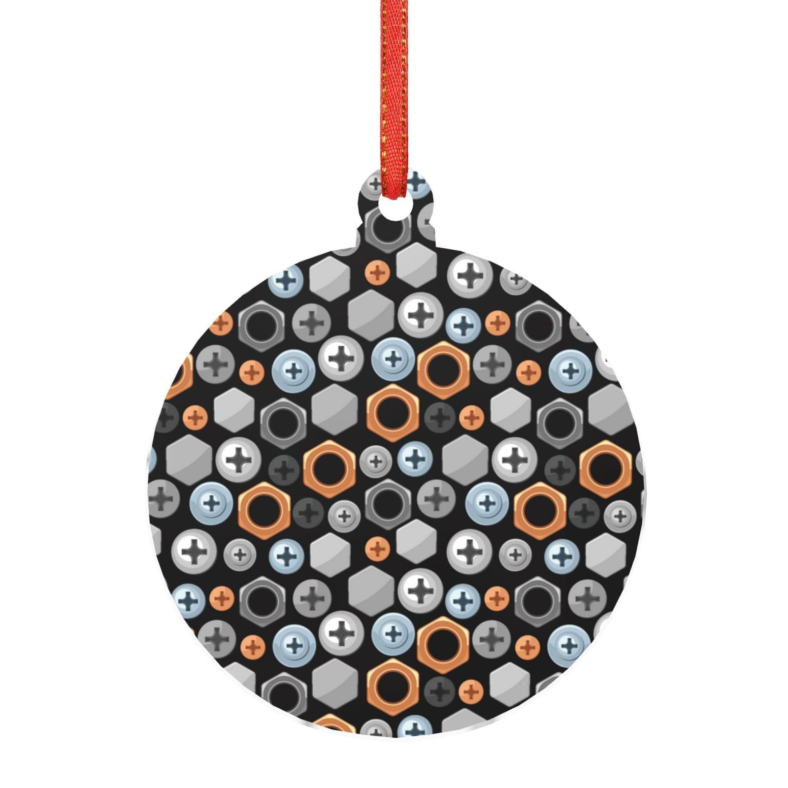 Cauagu Colorful Screws Pattern Acrylic Christmas Pendant,1-Pack ...