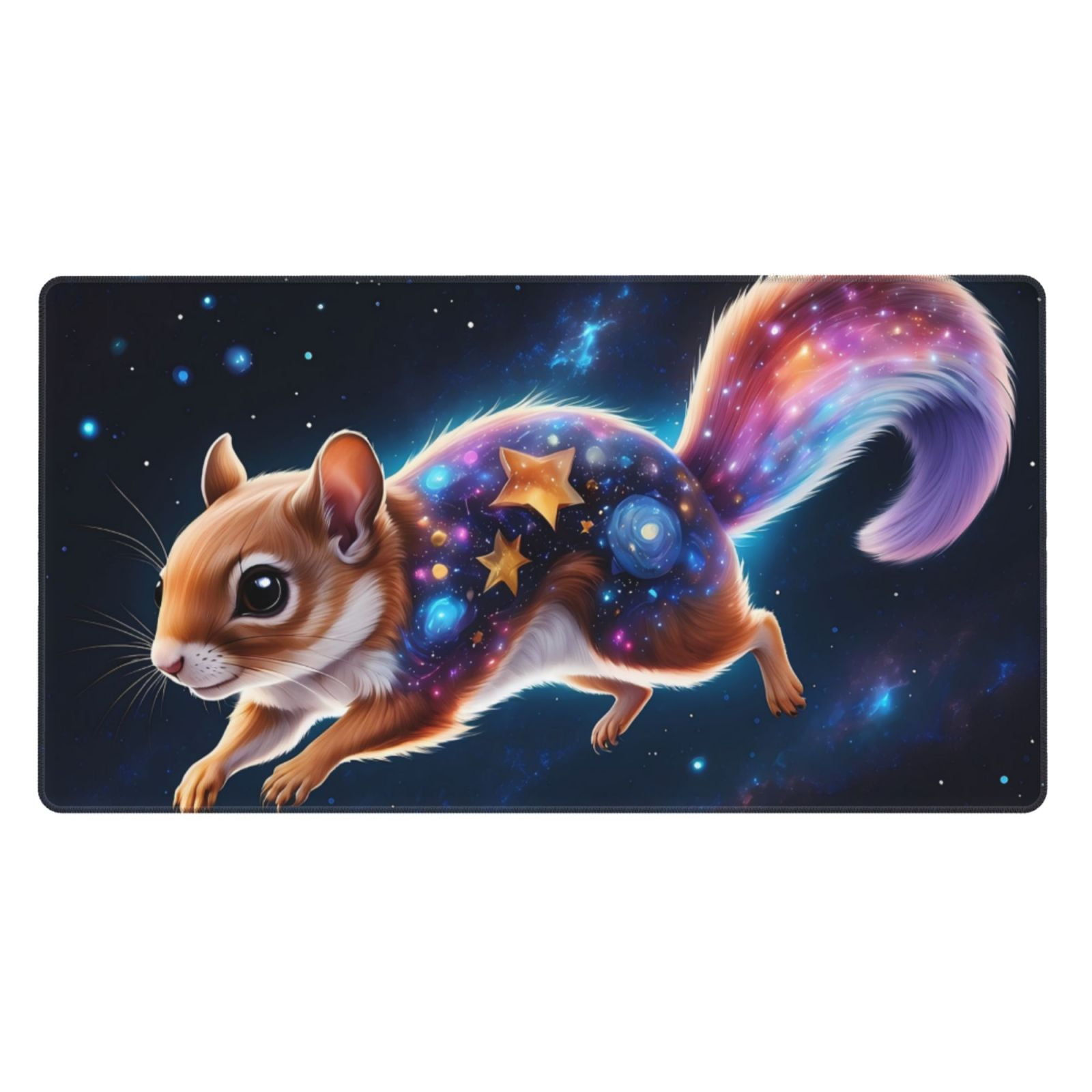 Cauagu Colorful Star River Squirrel for Large Mouse Pad,XXL Extended ...
